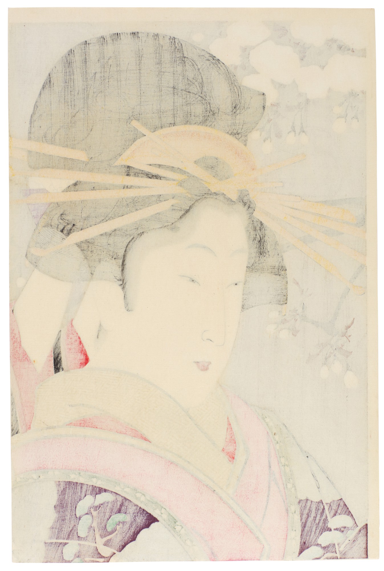 Kobayashi Kiyochika (1847-1915) Two woodblock print triptychs, Meiji ...