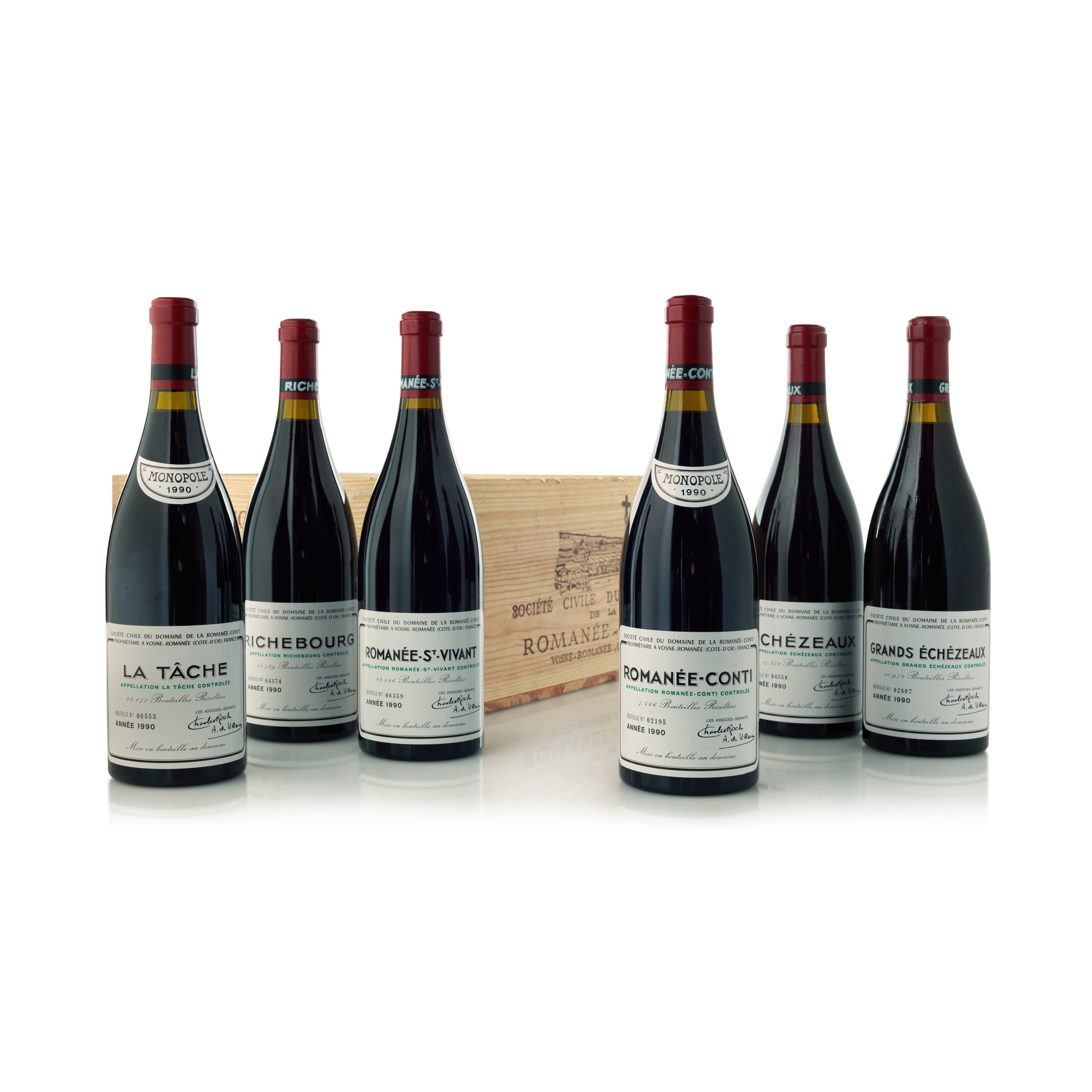 DRC Assortment Case 1990 Domaine de la Romanée-Conti (12 BT) | Landmark ...