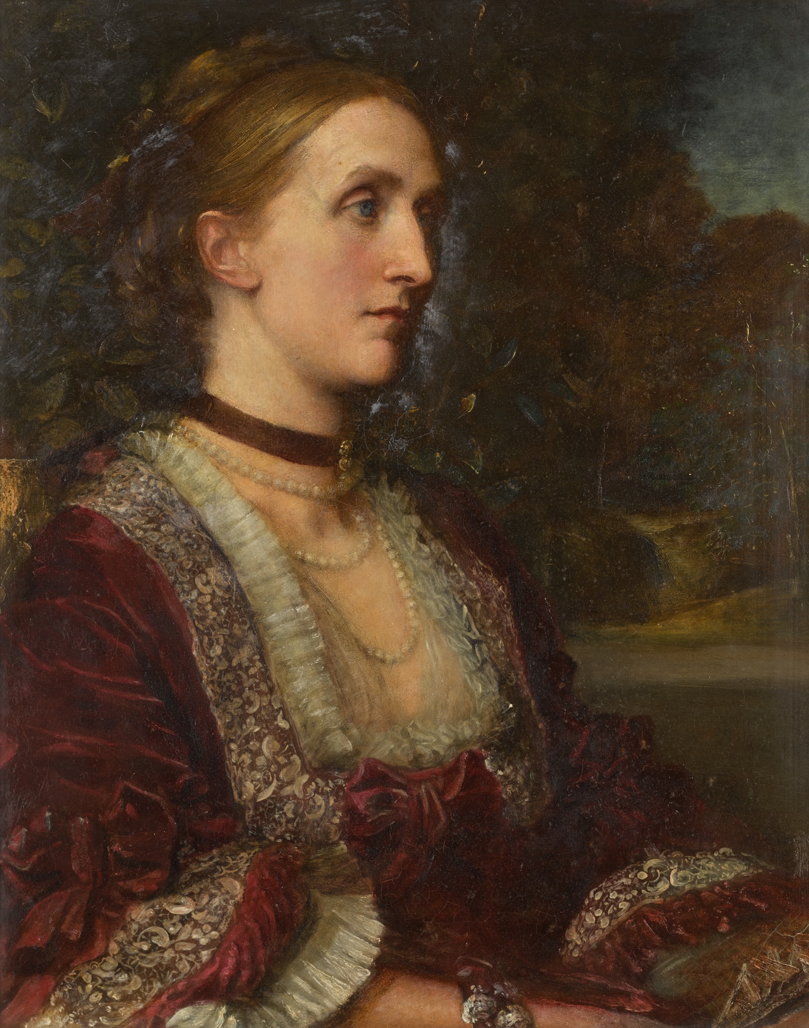 GEORGE FREDERIC WATTS, O.M., R.A. | PORTRAIT OF MRS AGNES JANE MOORE ...
