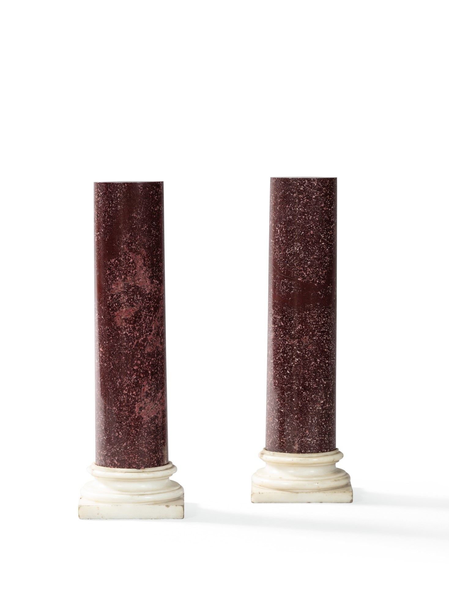A pair of porphyry columns | Paire de colonnes en porphyre | Autour de ...