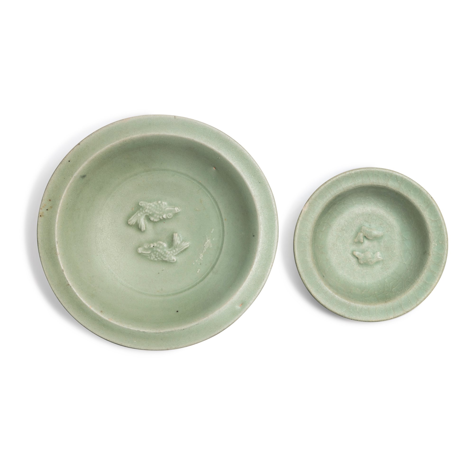 Two 'Longquan' celadon-glazed 'fish' washers, Southern Song - Yuan ...