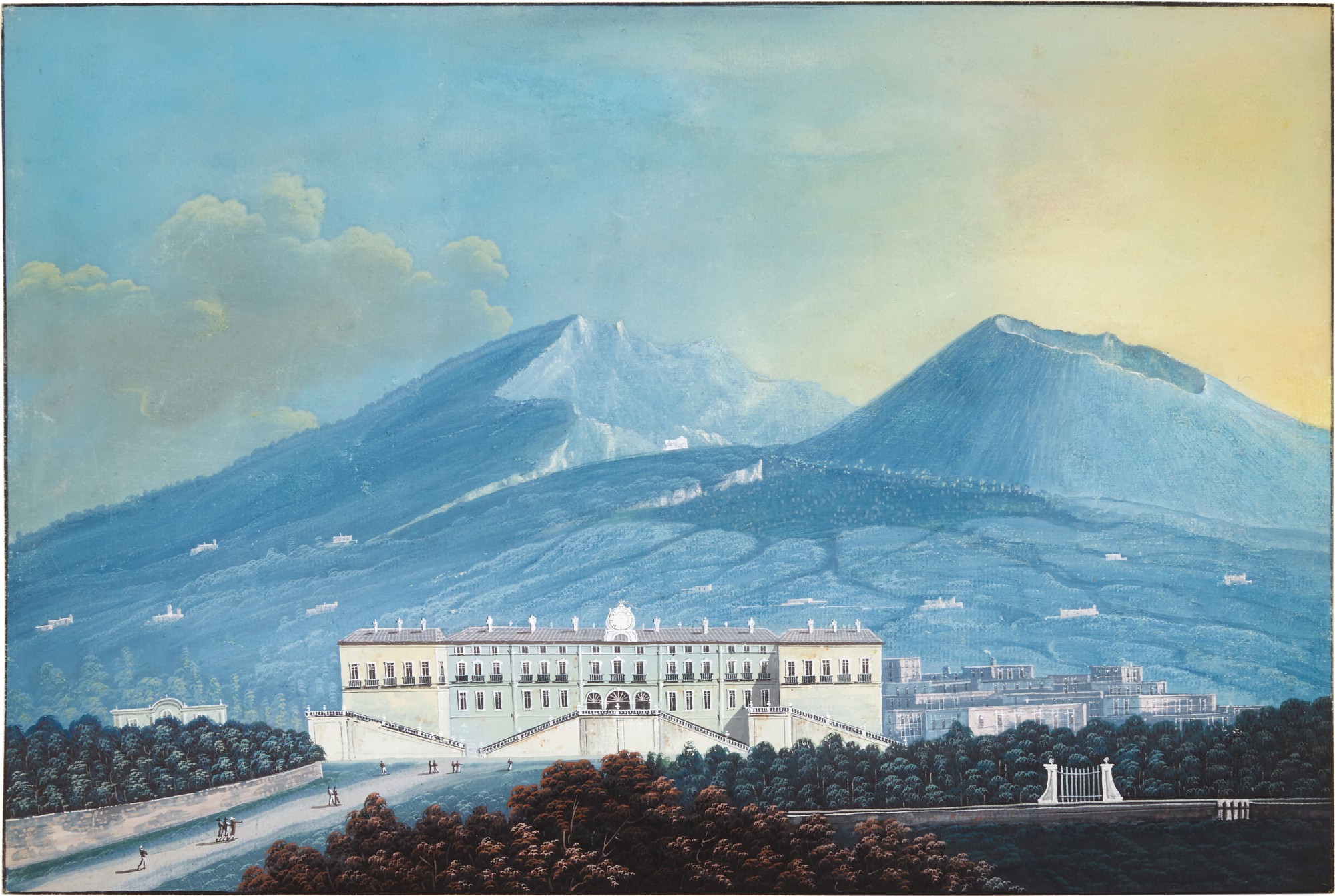 An Italian Palace, possibly The Reggia of Portici, Naples | Old Master ...