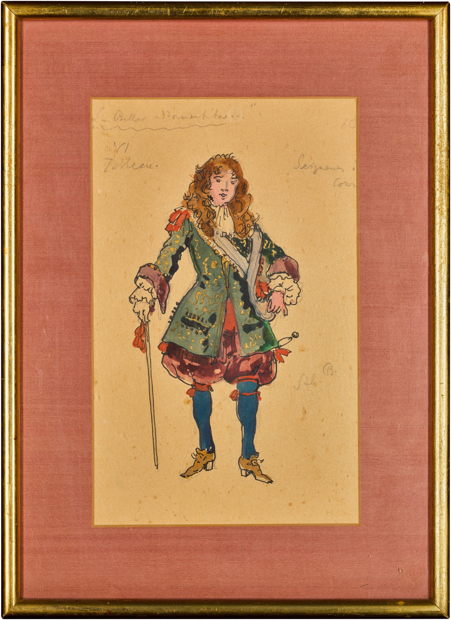 Four Costume Designs for Sleeping Beauty and Two for Petrushka (six ...