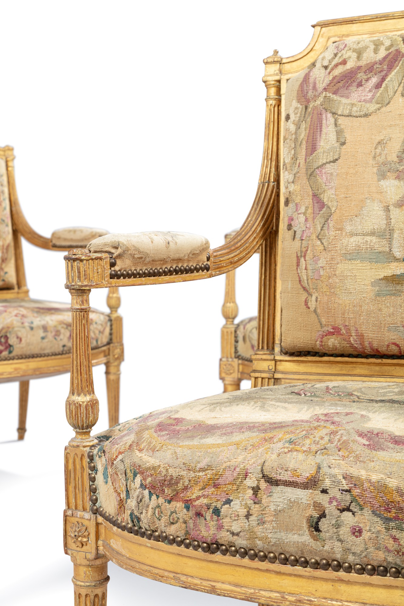 A giltwood seat furniture, Louis XVI, circa 1780 | Mobilier de salon en ...