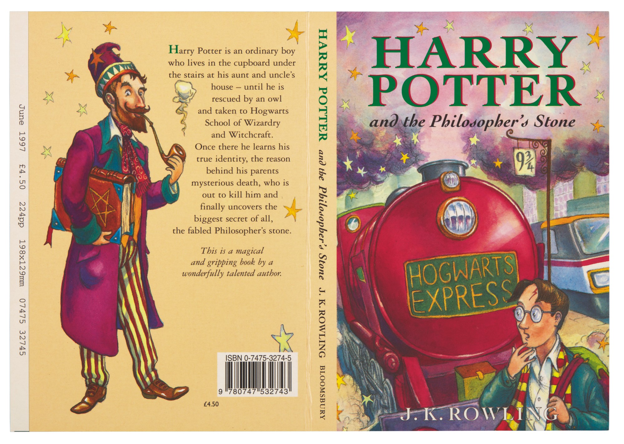 Rowling, Harry Potter and the Philosopher's Stone, 1997, uncorrected ...