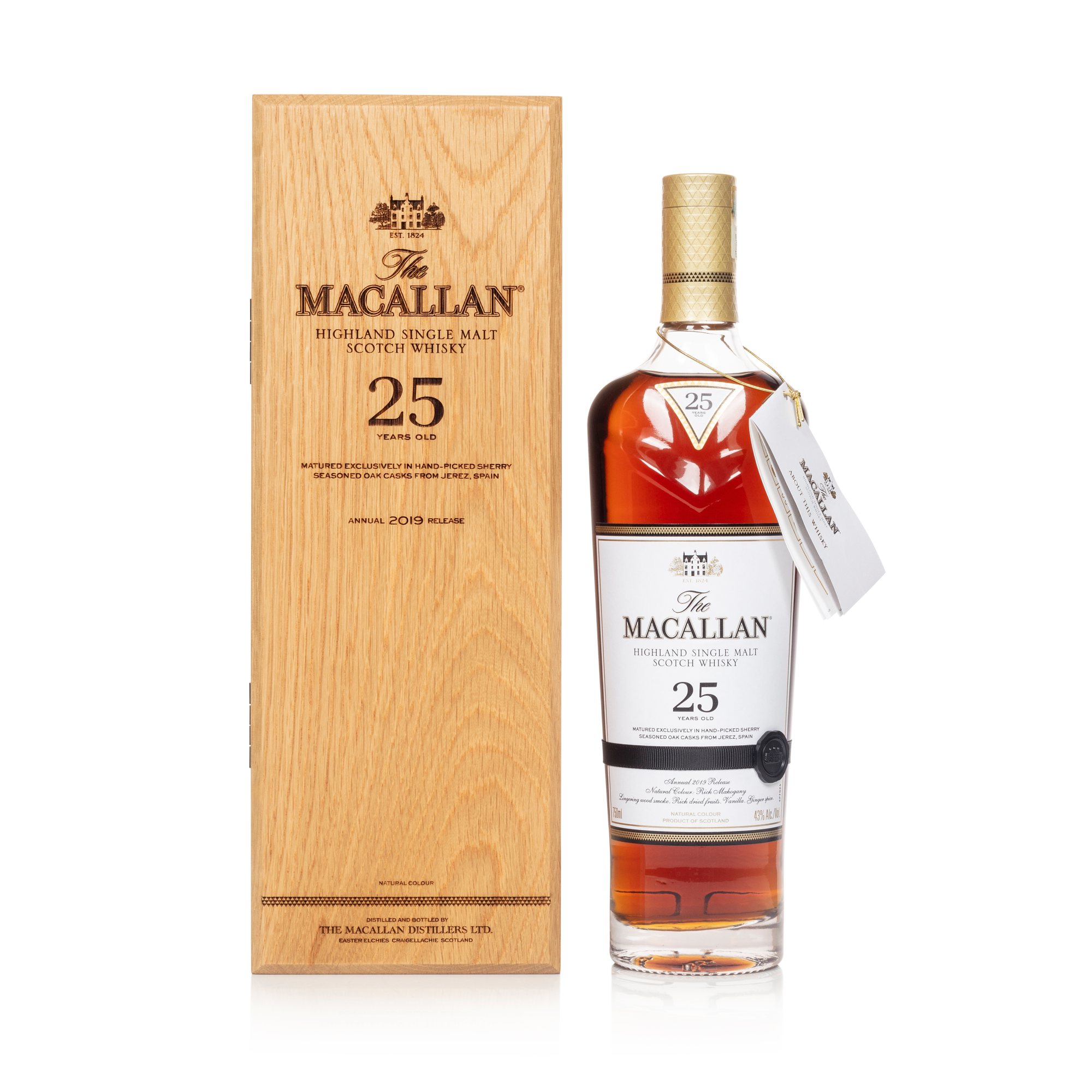 The Macallan 25 Year Old Sherry Oak 43.0 abv (1 BT75) | Finest Whisky ...