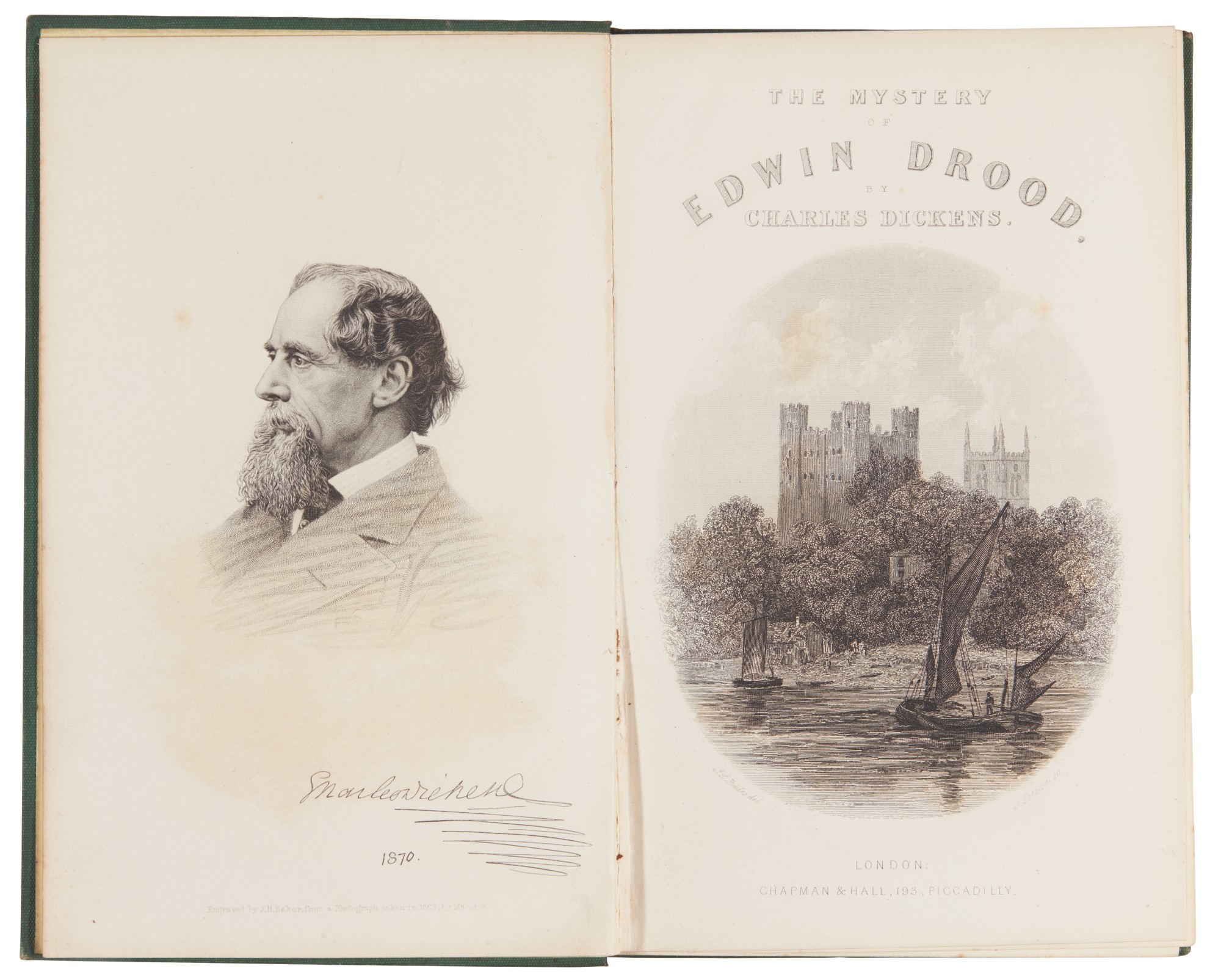 Dickens, The Mystery of Edwin Drood, 1870, first edition in book form ...