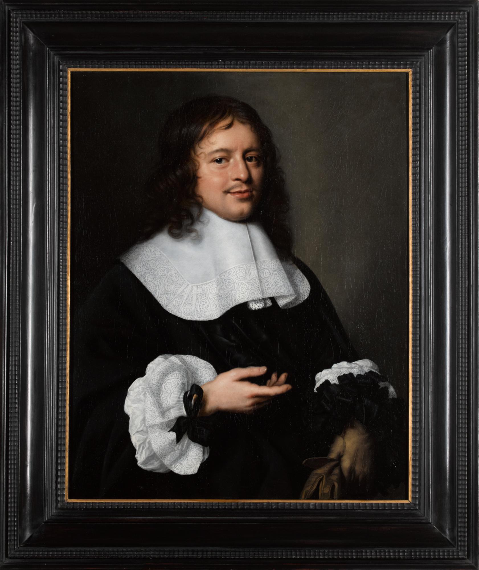 PIETER NASON | A portrait of a gentleman, half-length, with a white ...