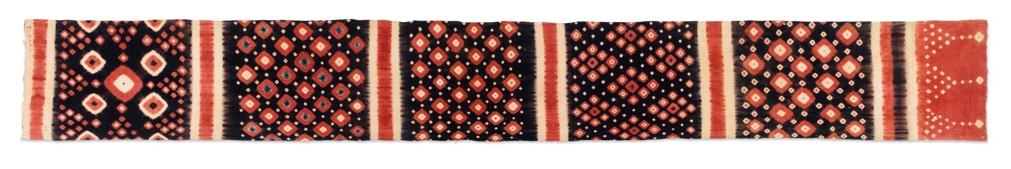 Bannière cérémonielle porityutu roto, Rongkong, Célèbes, Indonésie ...