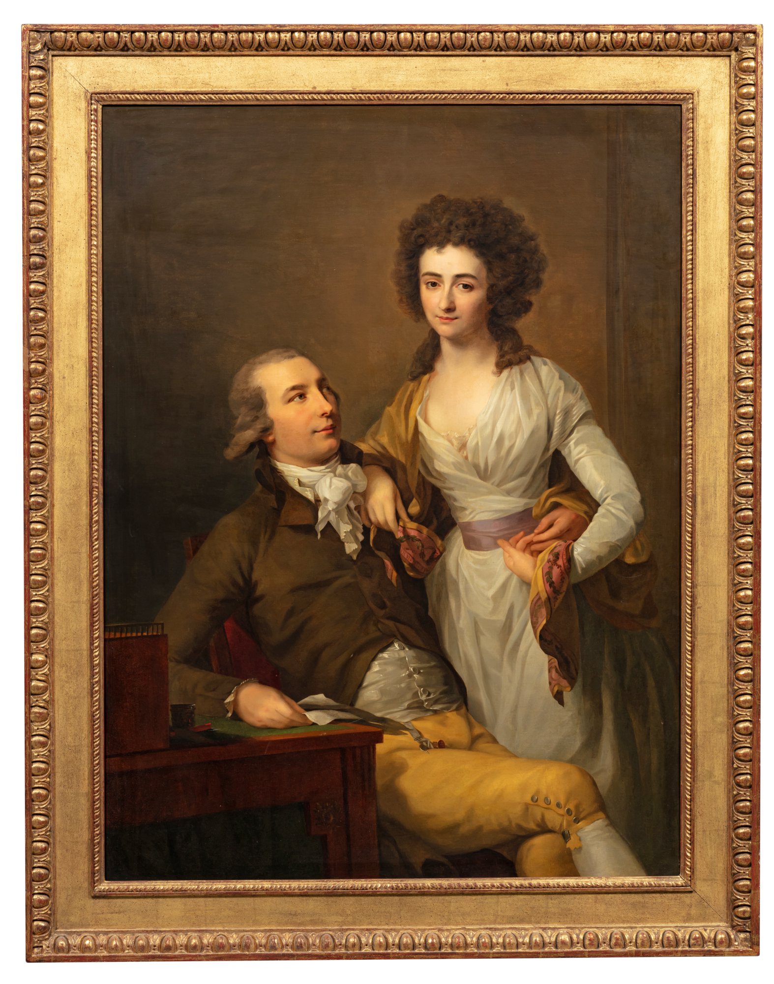 Portrait of Jacob Hendrik Boode and his wife Catharina Antoinette, née ...