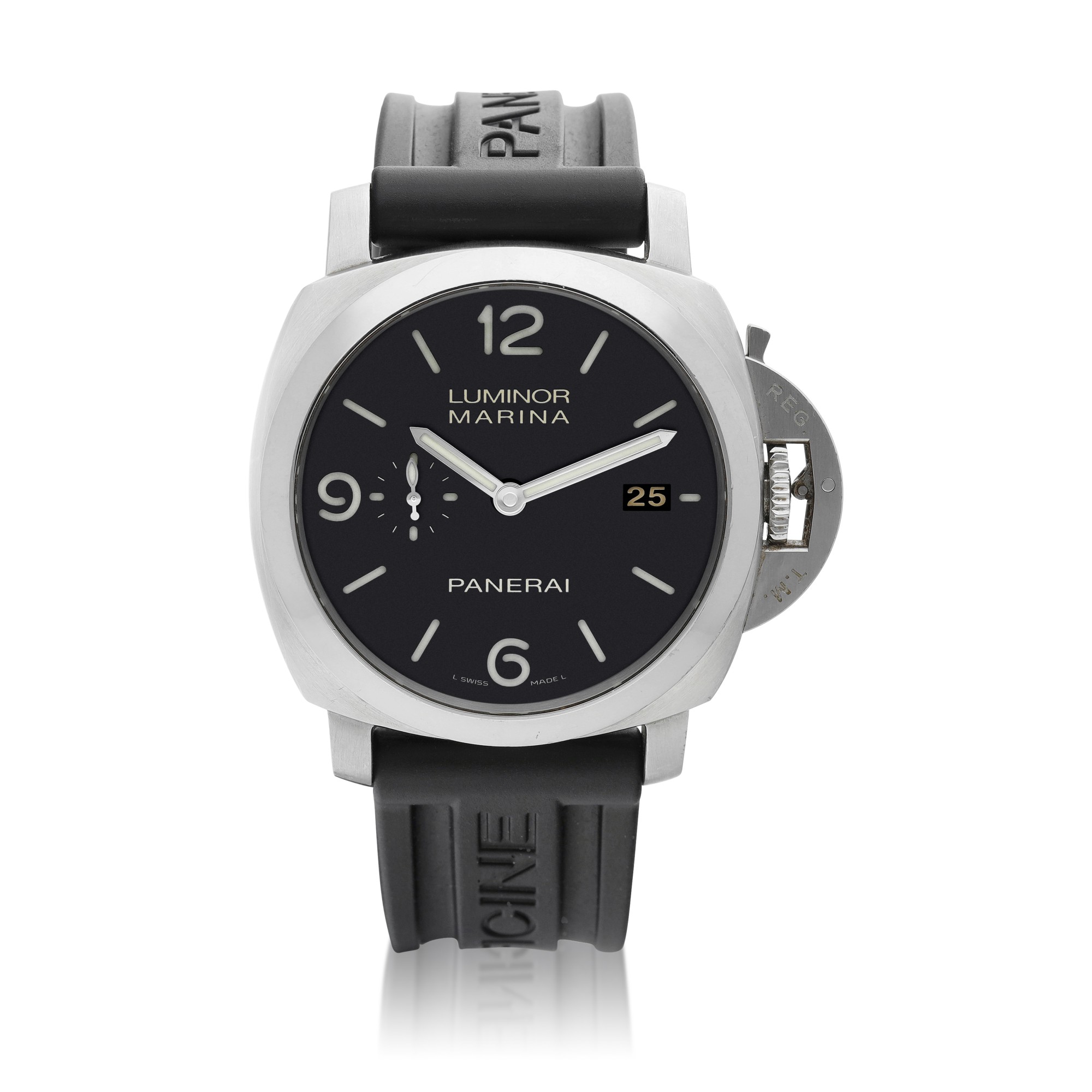 Luminor, Reference PAM 312 | A stainless steel wristwatch with date ...