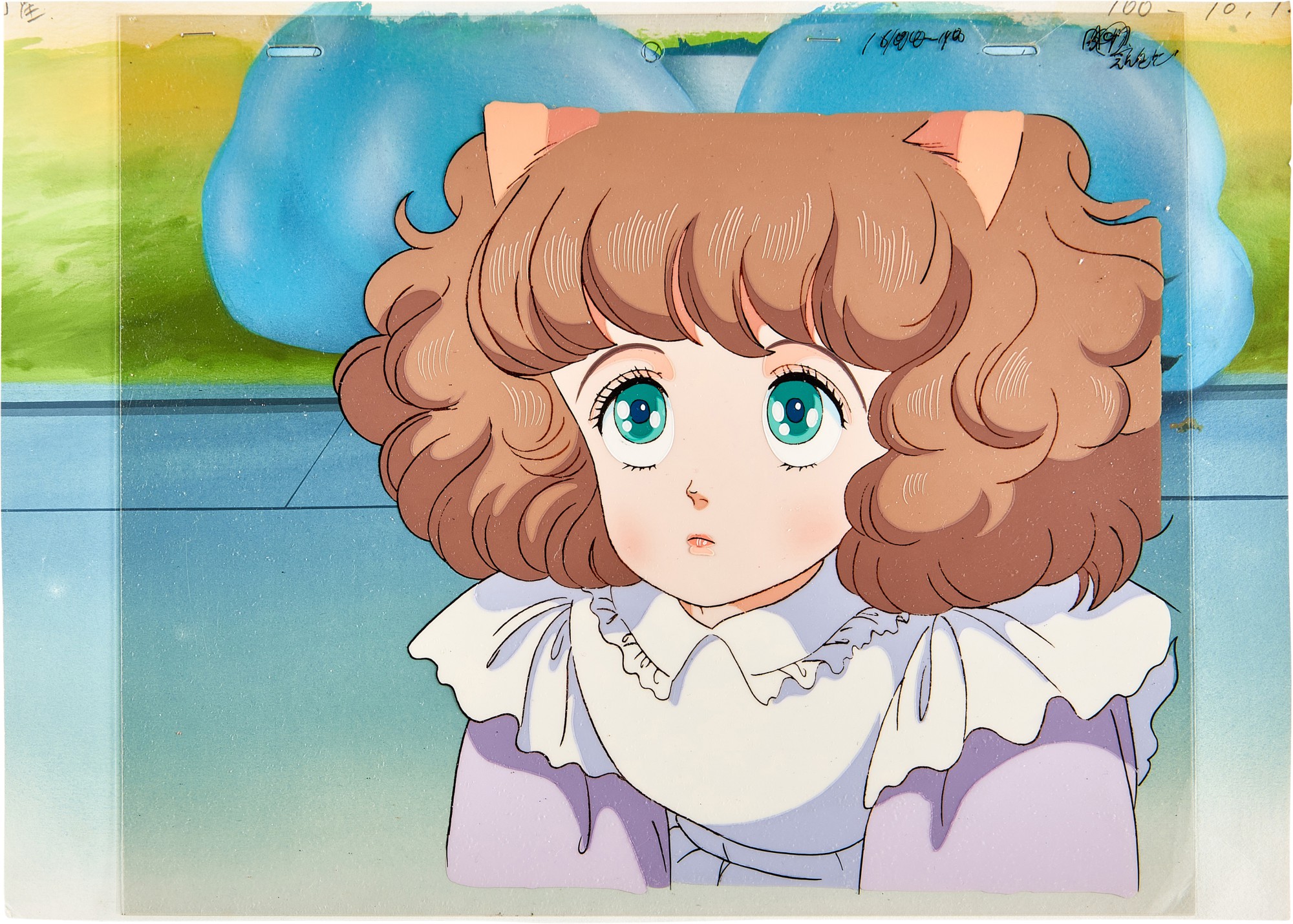 Chibi Neko Animation Cels with Hand-painted Original Background | 琪比賽璐璐 ...