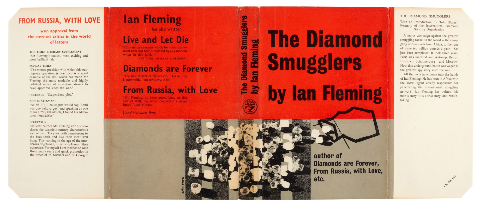 FLEMING | The Diamond Smugglers, 1957, presentation copy together with ...