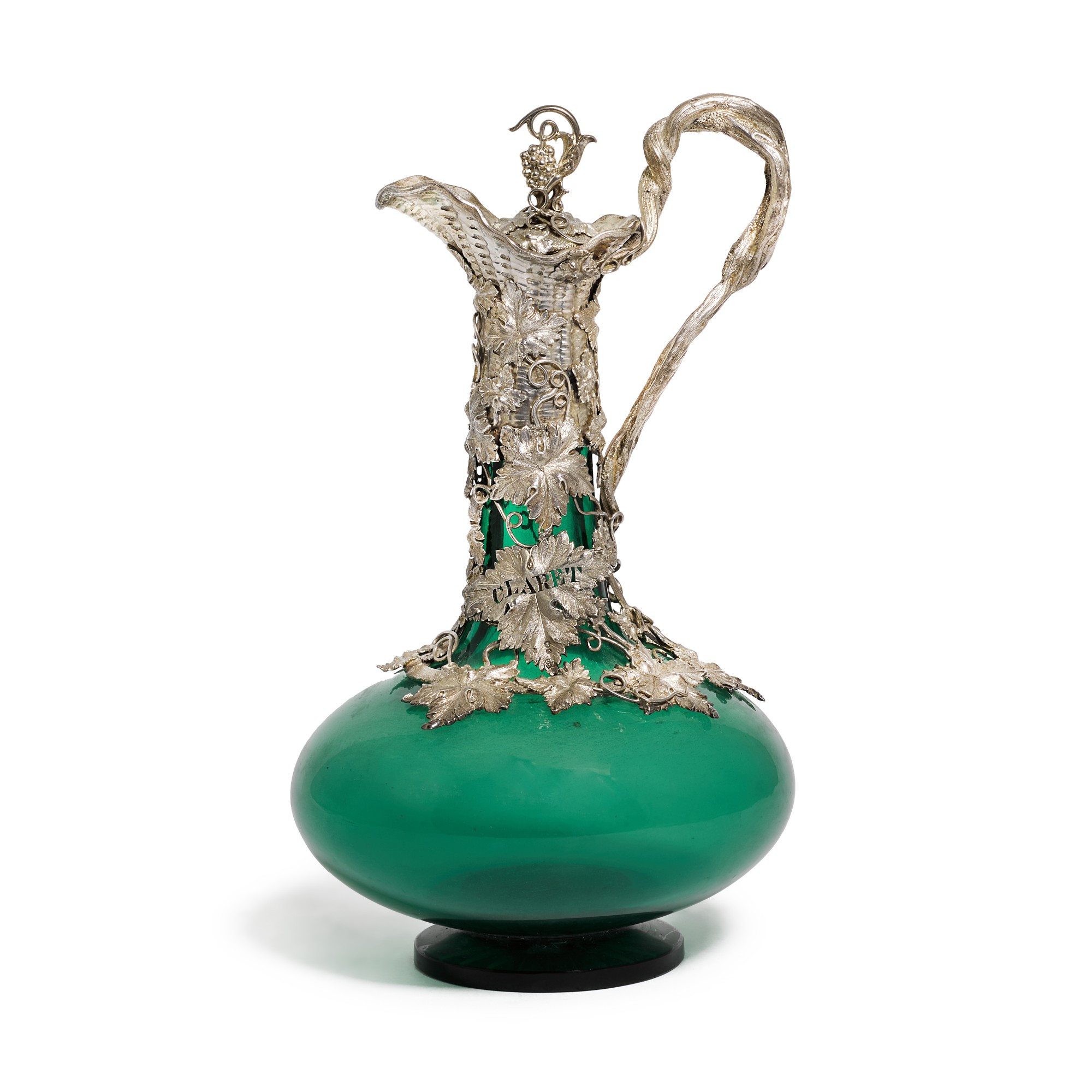 A Victorian silver-mounted claret jug, Charle Reily & George Storer ...