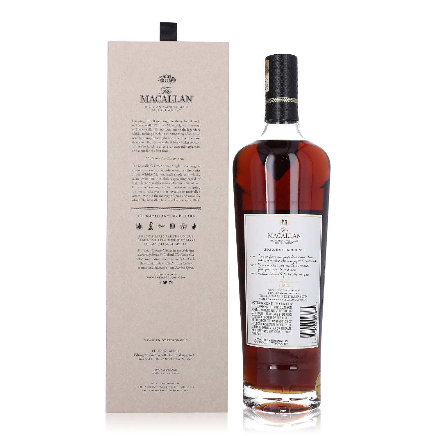 The Macallan Exceptional Single Cask 2020/ESH-12808/01 65.0 abv 2008 (1 ...