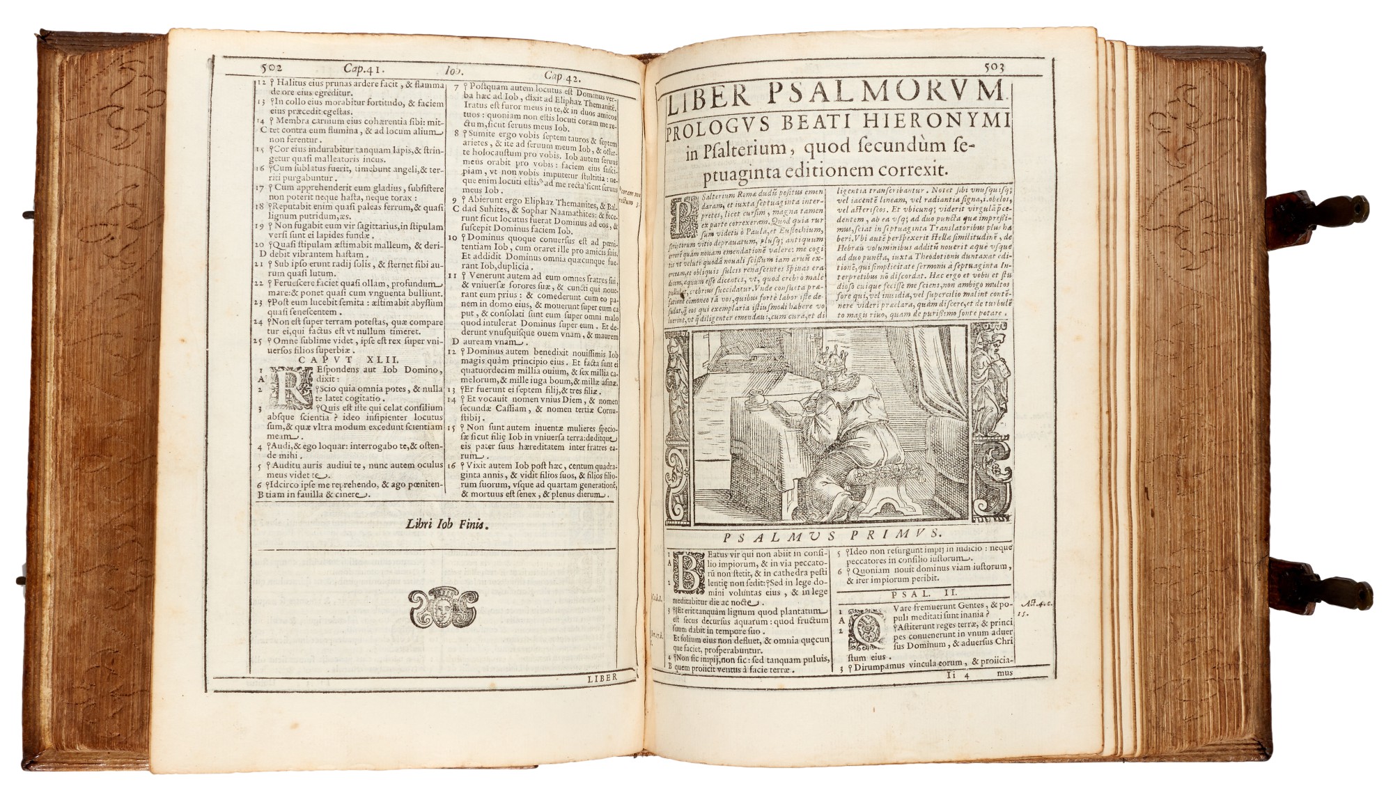 Bible, Latin, Venice, 1587, contemporary stamped pigskin | Antiquarian ...