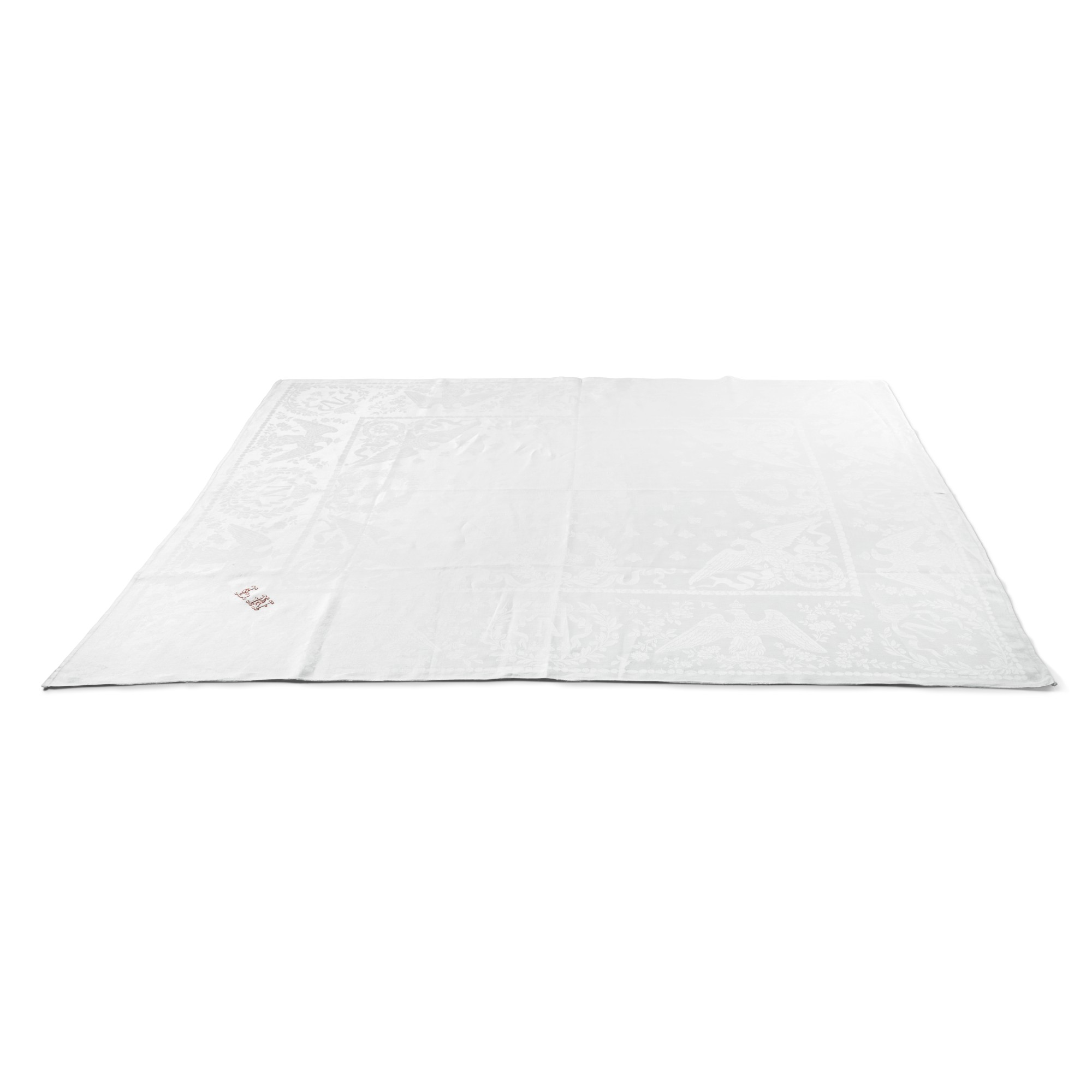 IMPERIAL: A fine set of eleven damask linen napkins commissioned for ...