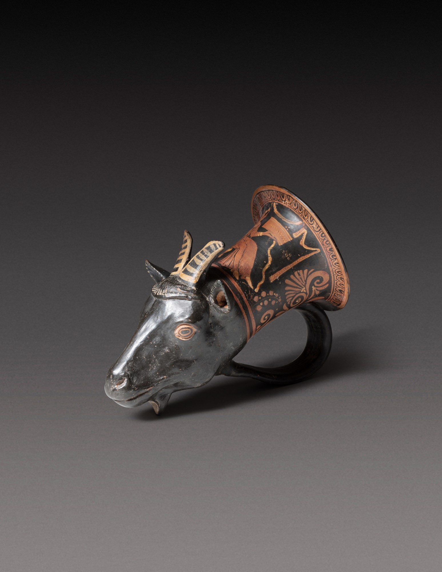 An Apulian Red-figured Rhyton, circa 350-330 B.C. | Ancient Sculpture ...