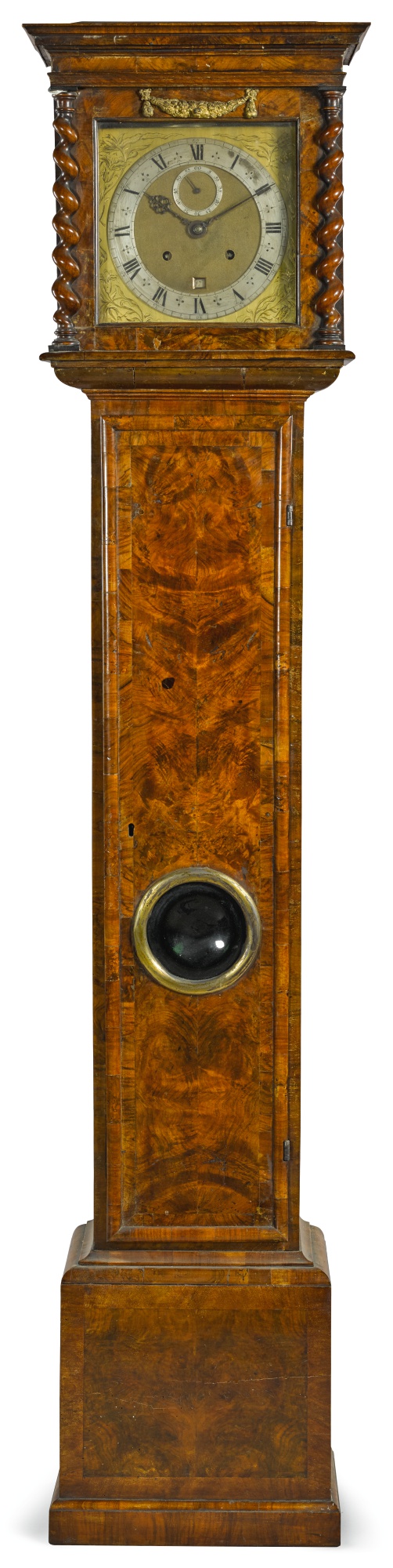 JOSEPH KNIBB | A WALNUT MONTH-GOING LONGCASE CLOCK, LONDON, CIRCA 1675 ...