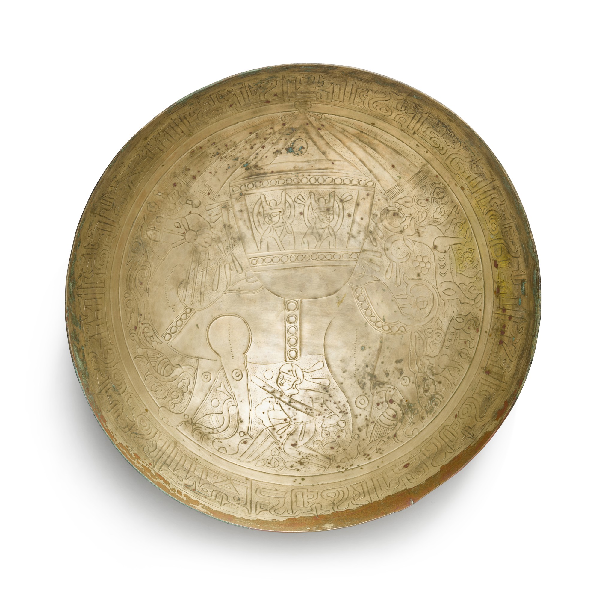 A large Ghaznavid brass bowl depicting a Camel, Eastern Persia, 11th ...