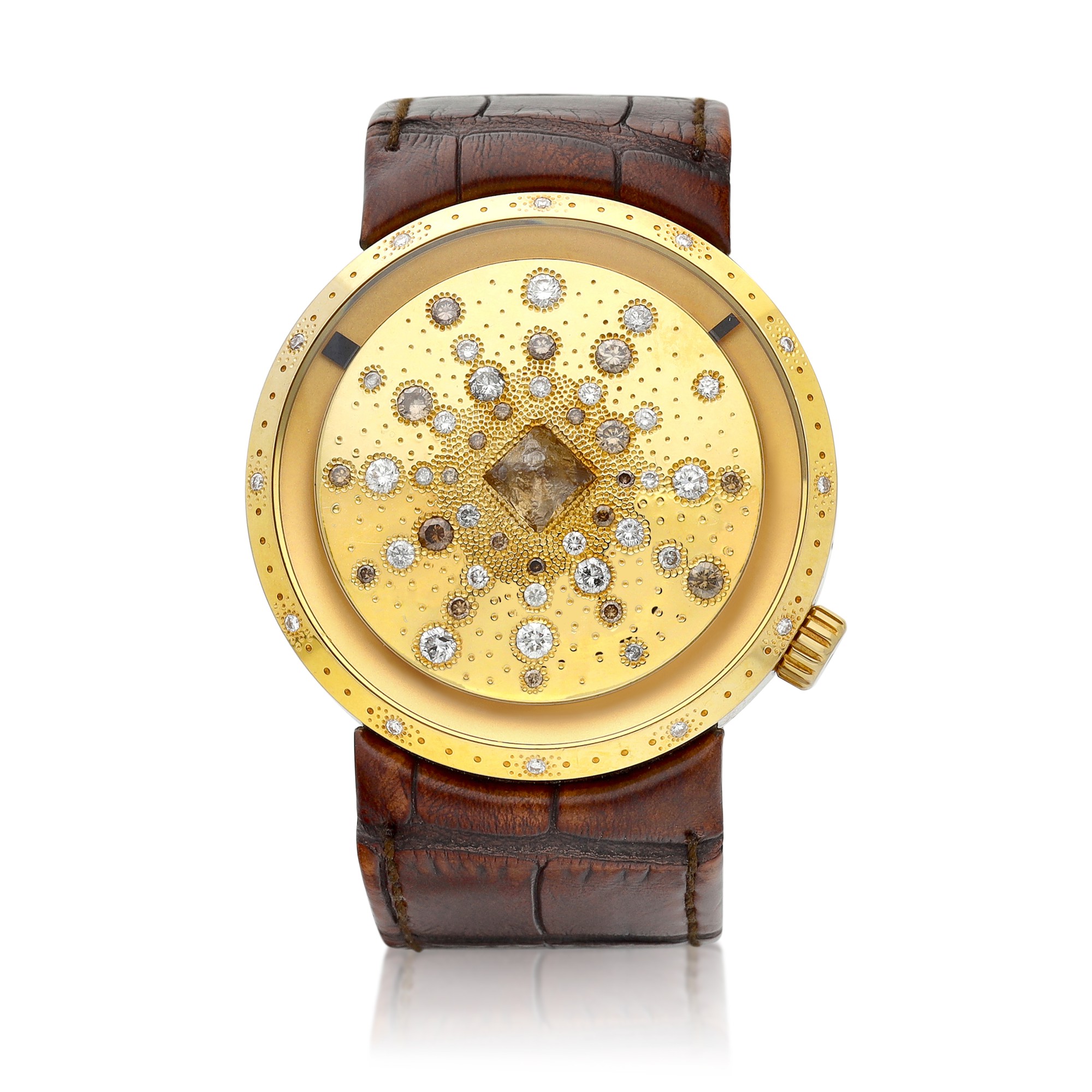 Talisman Suntime, Reference A 29123 | A yellow gold and diamond-set ...