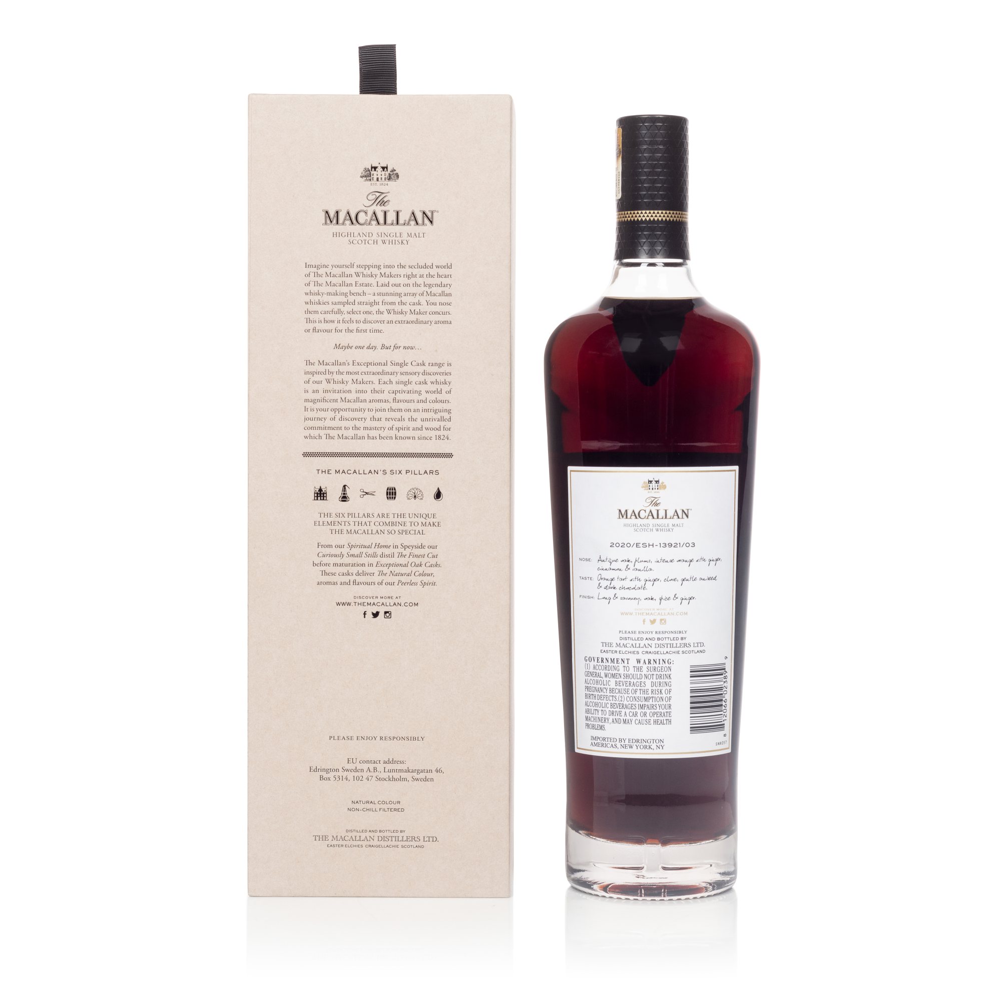 The Macallan Exceptional Single Cask 2020/ESH-13921/03 55.9 abv 1995 (1 ...