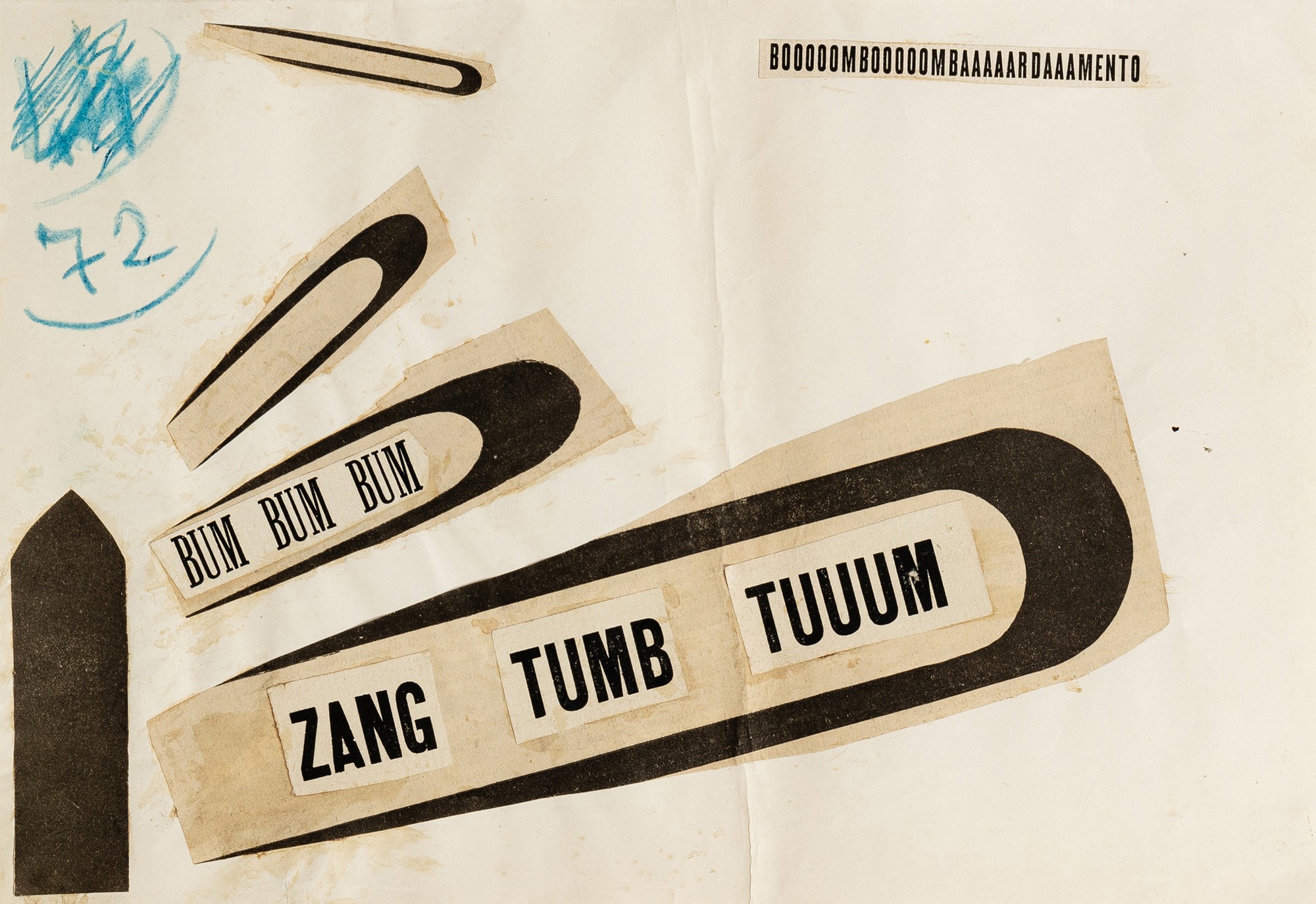 Zang Tumb Tuuum. 1915. Historic collage, exhibited several times in ...