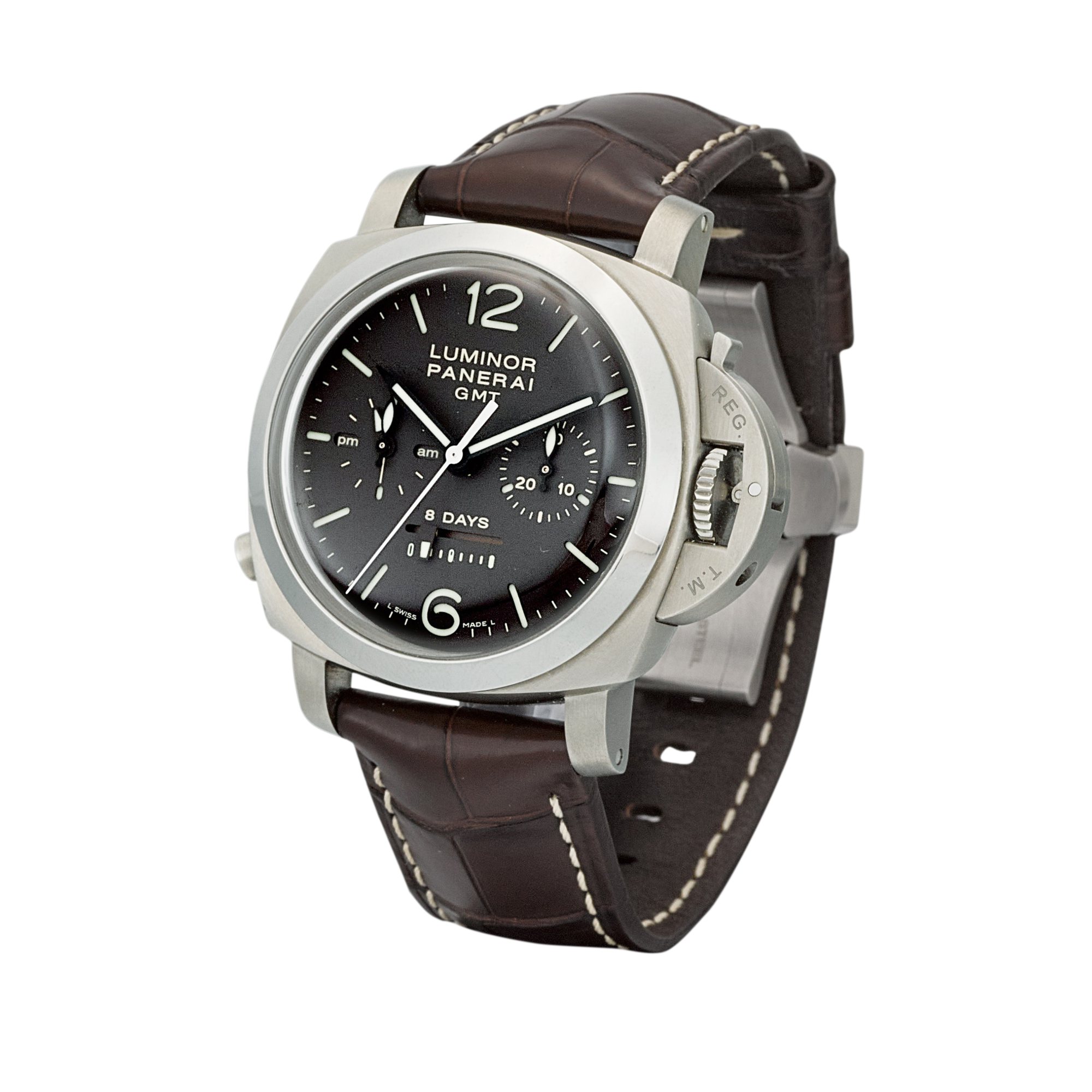 Luminor 1950, Reference PAM00311 | A titanium dual time zone single ...