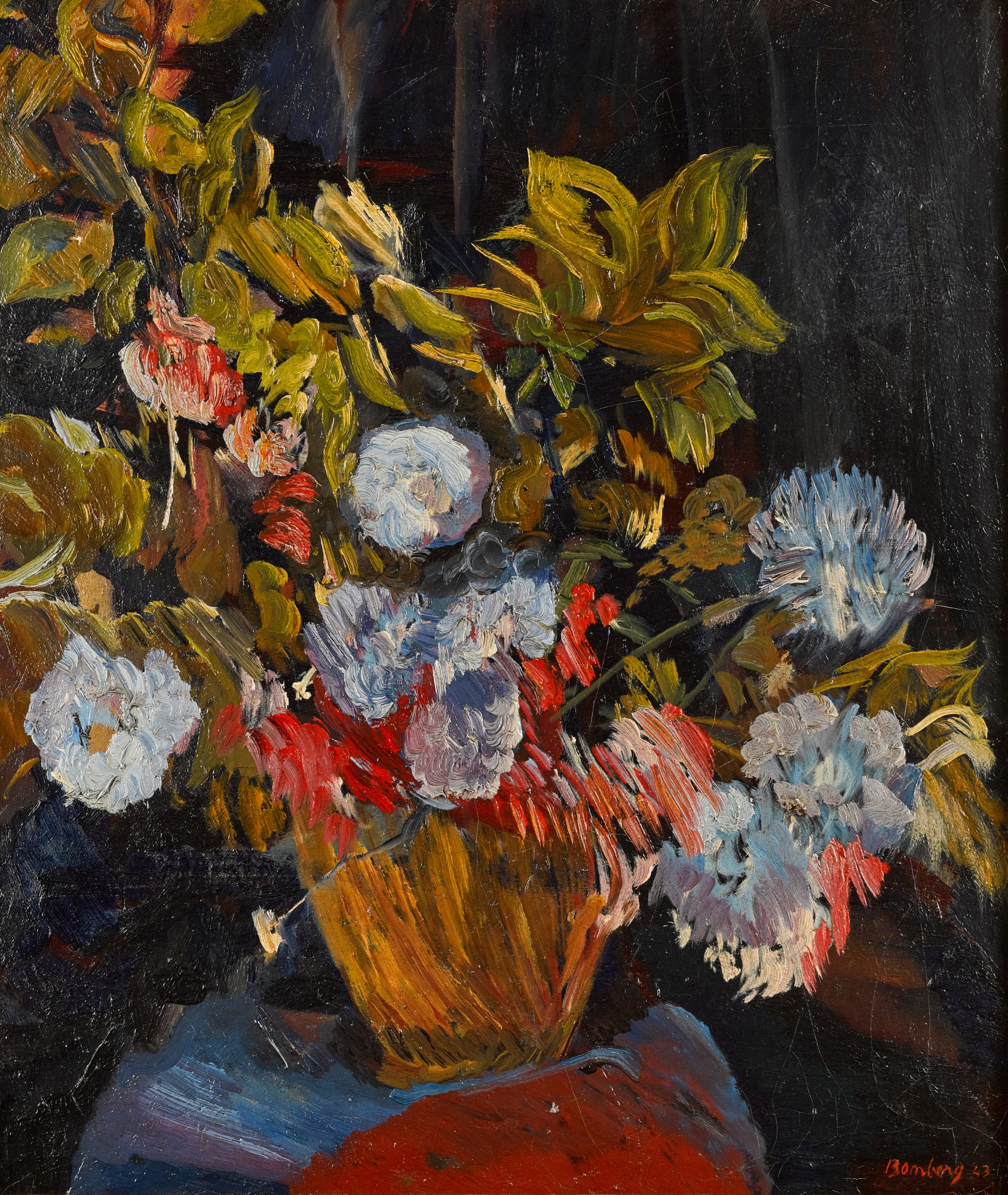 DAVID BOMBERG | STILL LIFE WITH FLOWERS | Modern & Post-War British Art ...