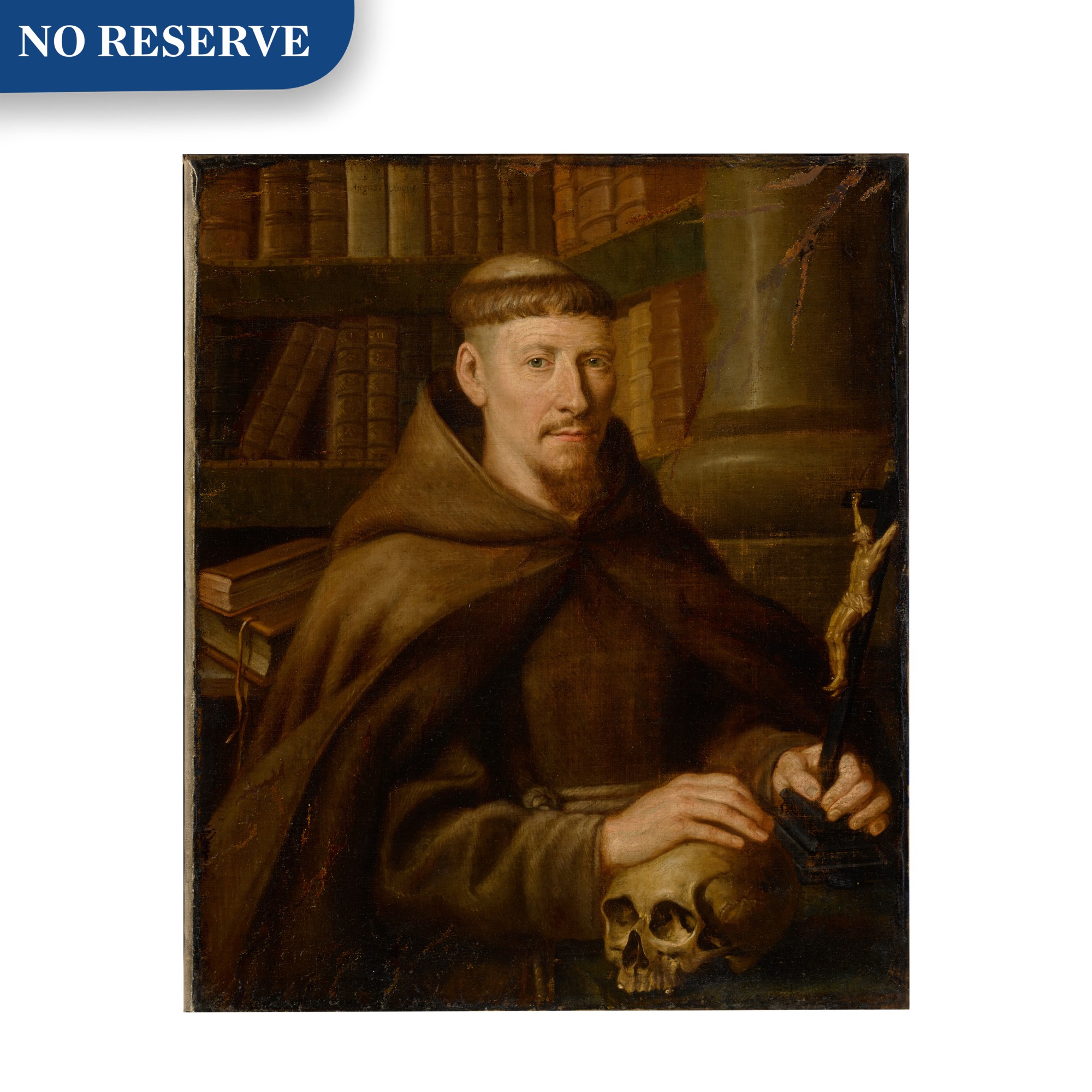 Portrait of a Capuchin monk in a library | Master Paintings and ...
