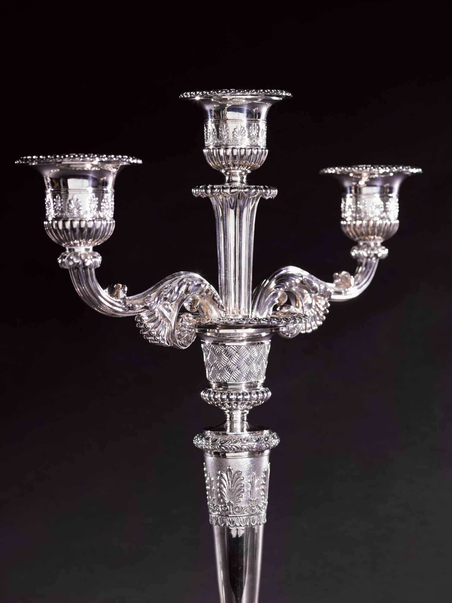 A suite of silver candelabra and candlesticks, Paul Storr of Storr & Co ...