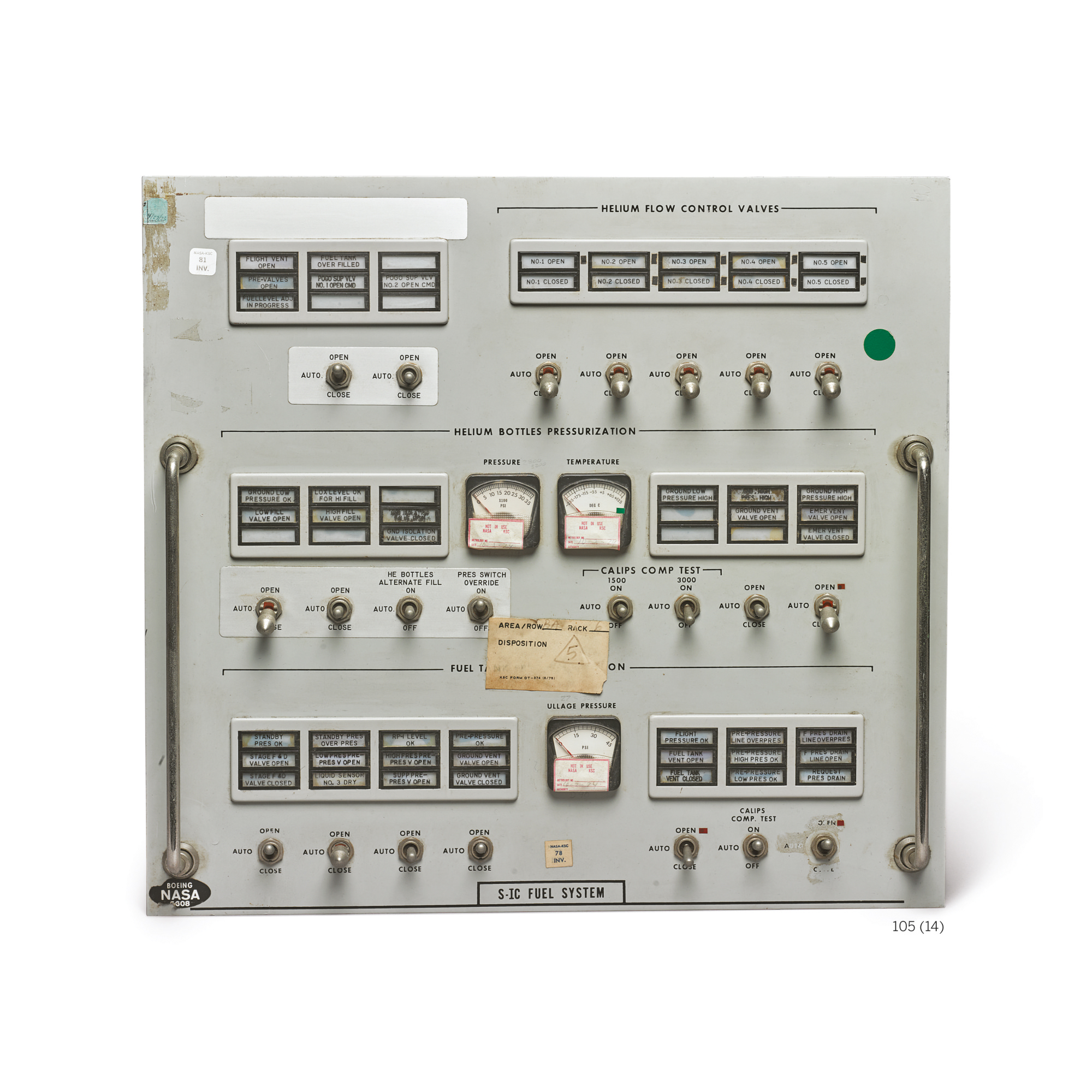 [APOLLO PROGRAM]. SATURN V & SATURN IB/ APOLLO FIRING ROOM CONTROL ...