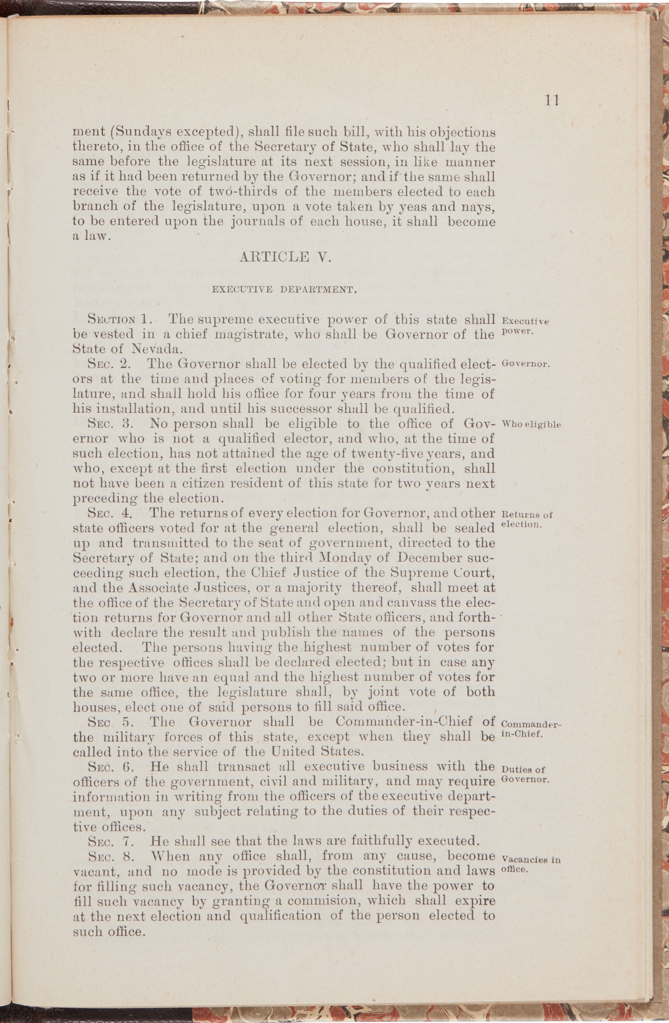 Nevada | The Constitution as amended in 1889 | Making Our Nation ...