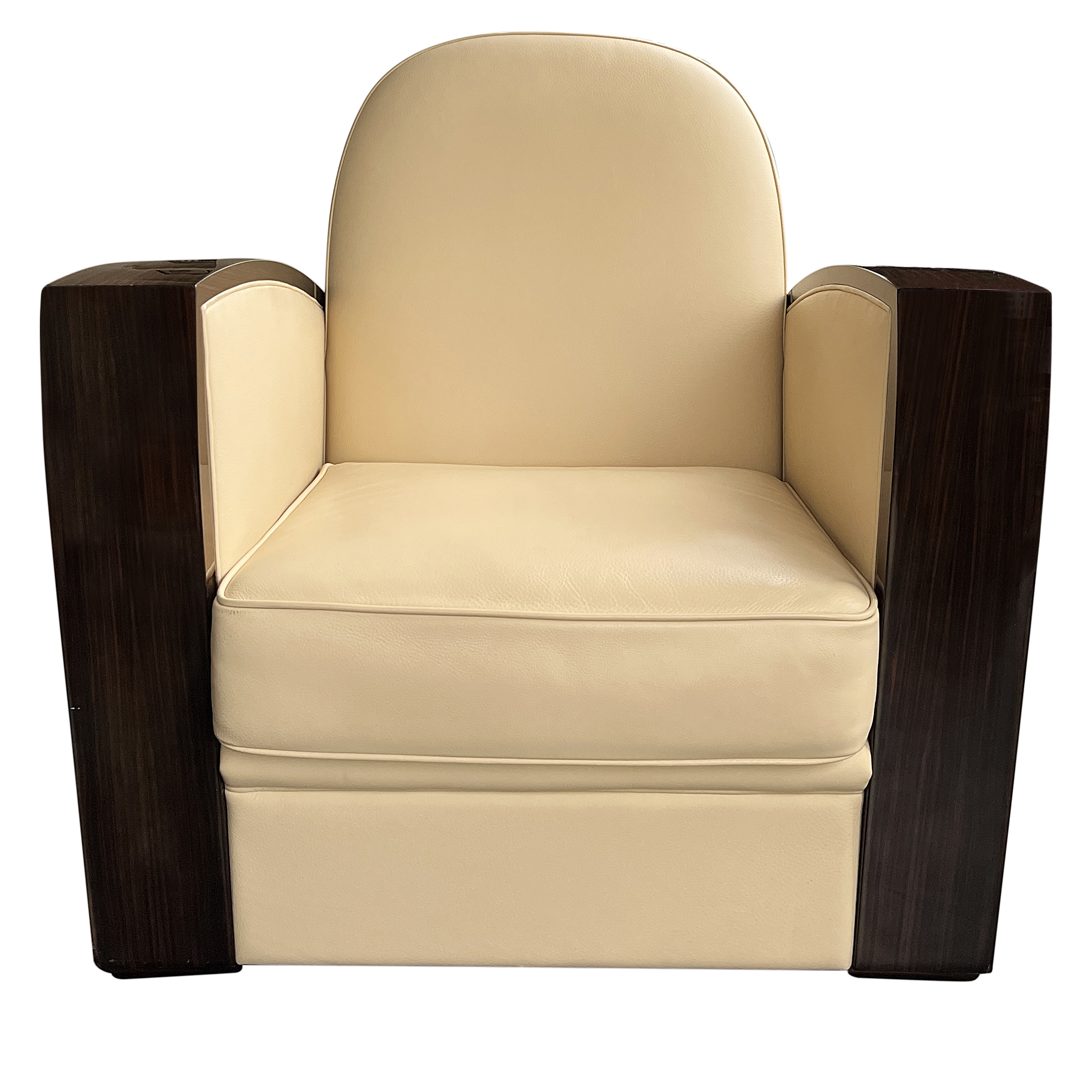 Patrick Gaguech Laura Leather Club Chair Available For Immediate Sale ...