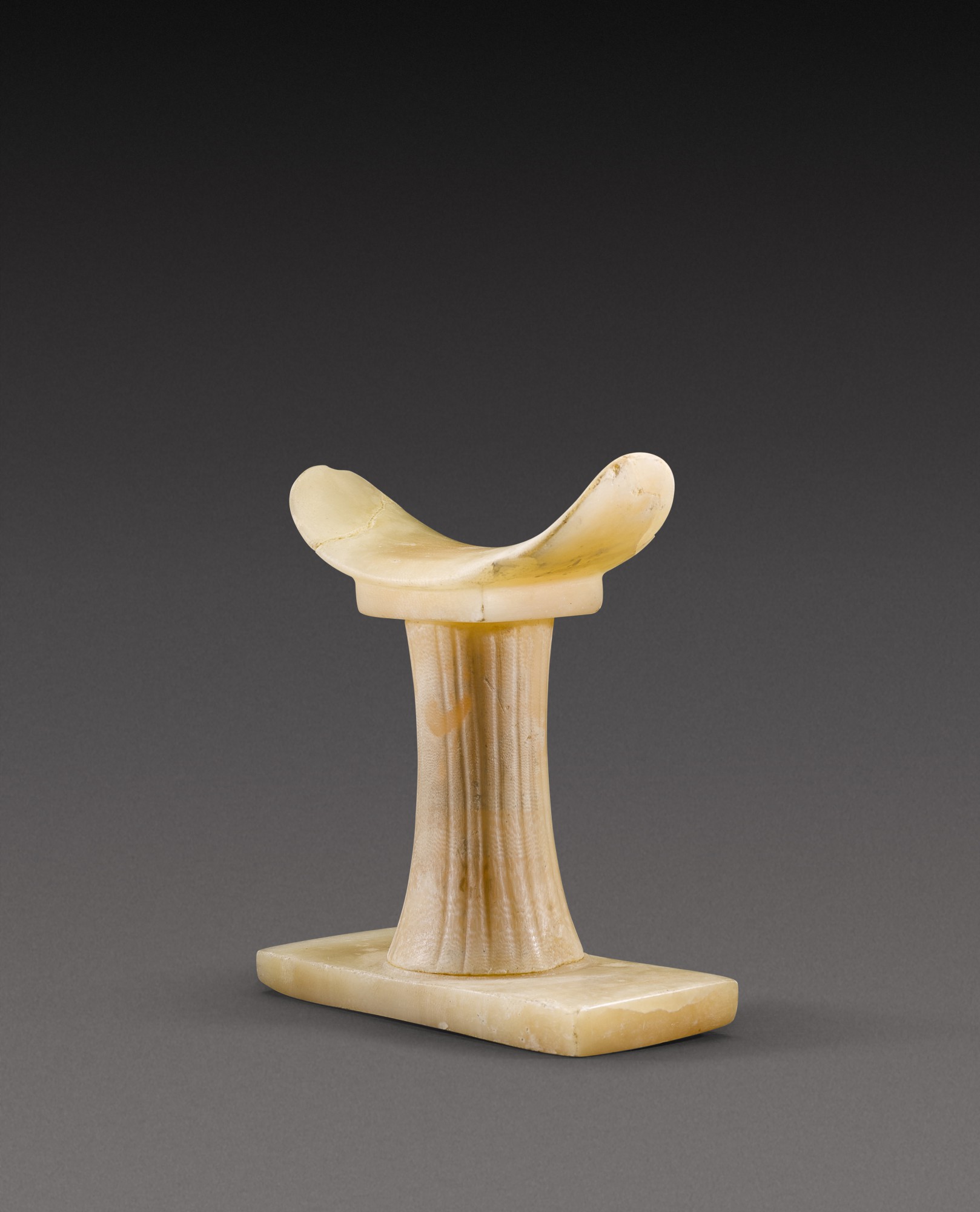 An Egyptian Alabaster Headrest, 6th Dynasty, 2360-2195 B.C. | Ancient ...