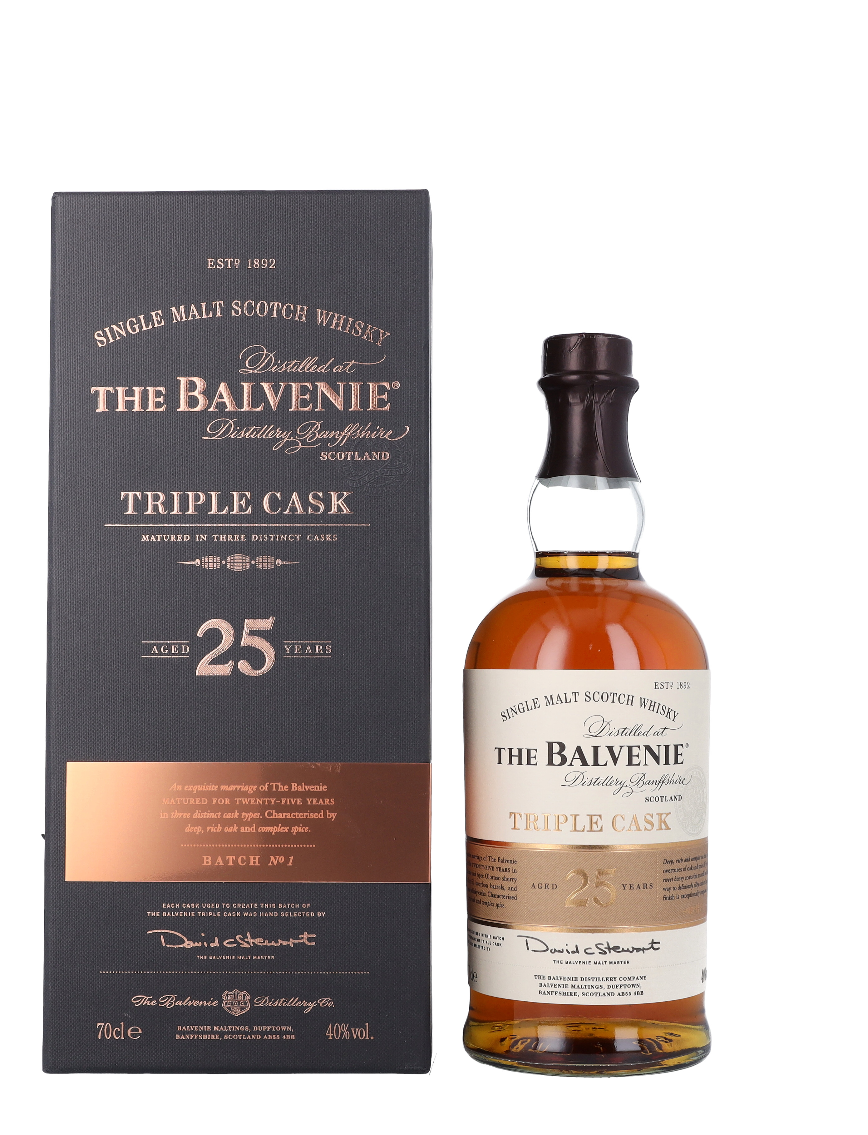 The Balvenie 25 Year Old Triple Cask 40.0 abv NV (1 BT70) | Scotch ...