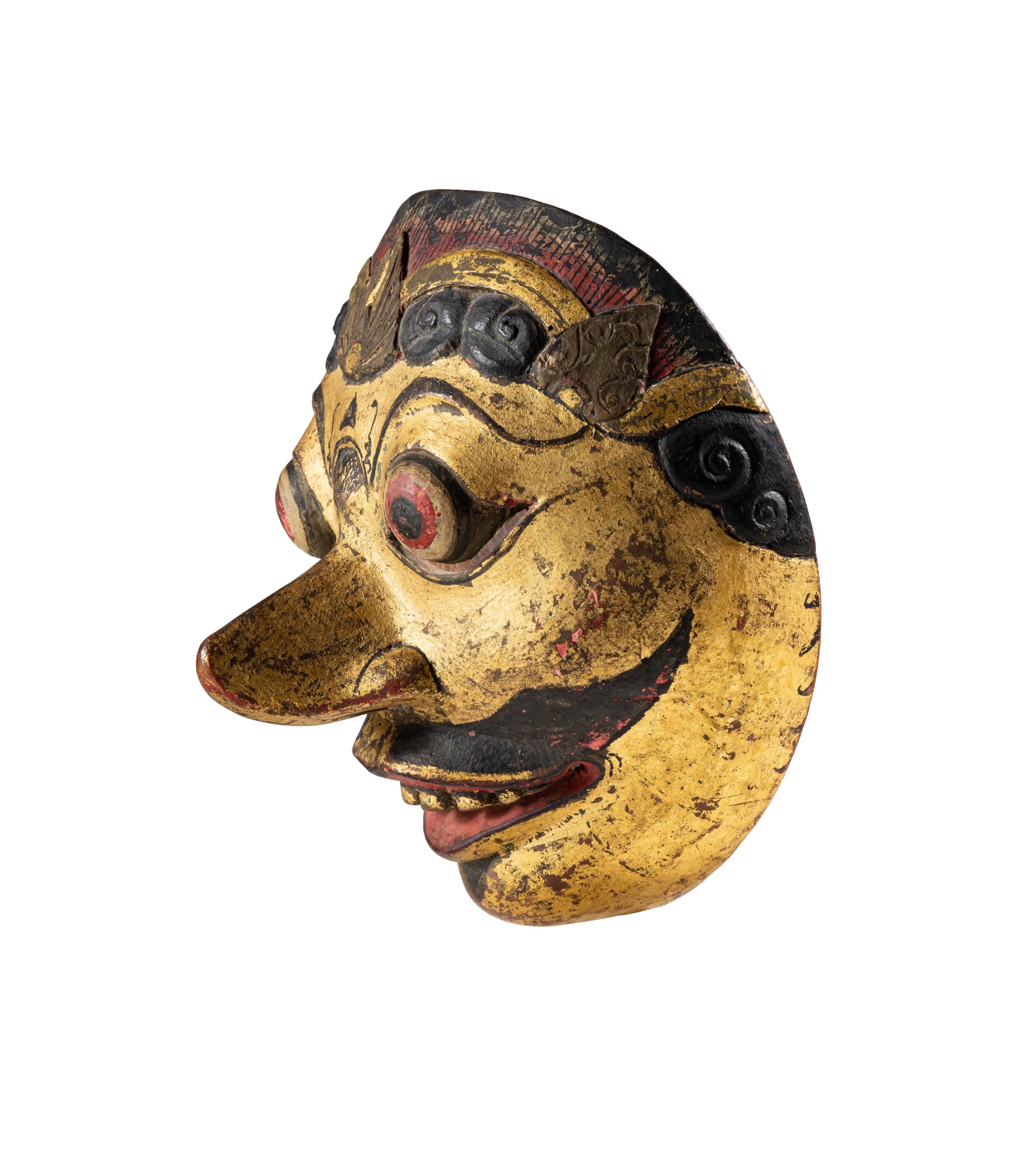 Masque de cour topeng, Java, Indonésie | Topeng court mask, Java ...