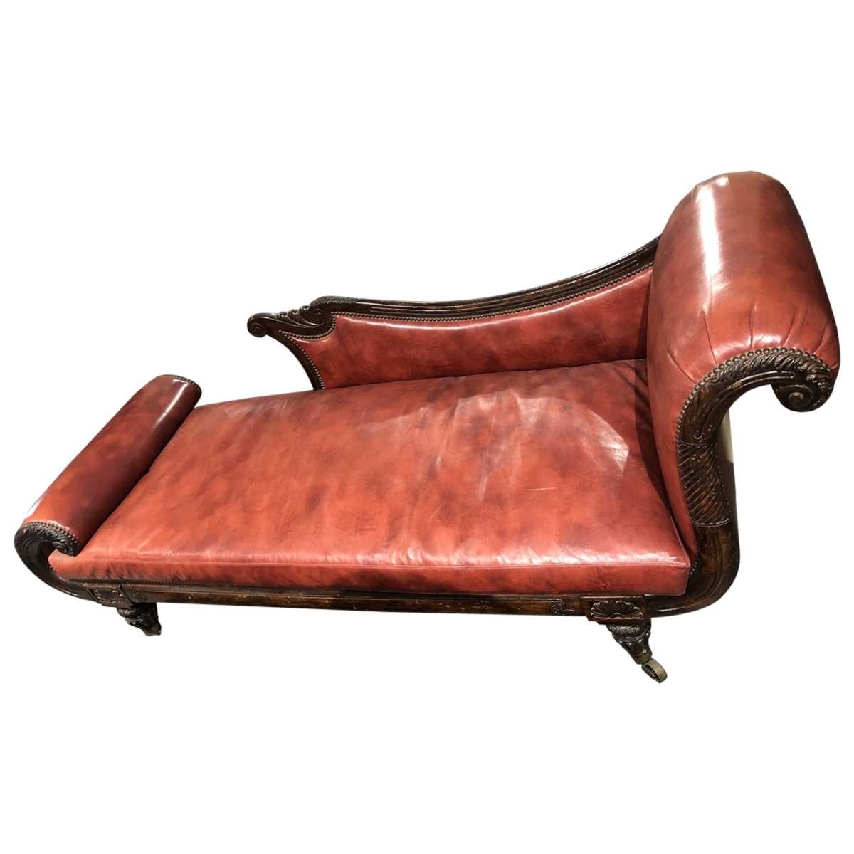 Antique Regency Chaise Lounge On Castors Available For Immediate Sale ...