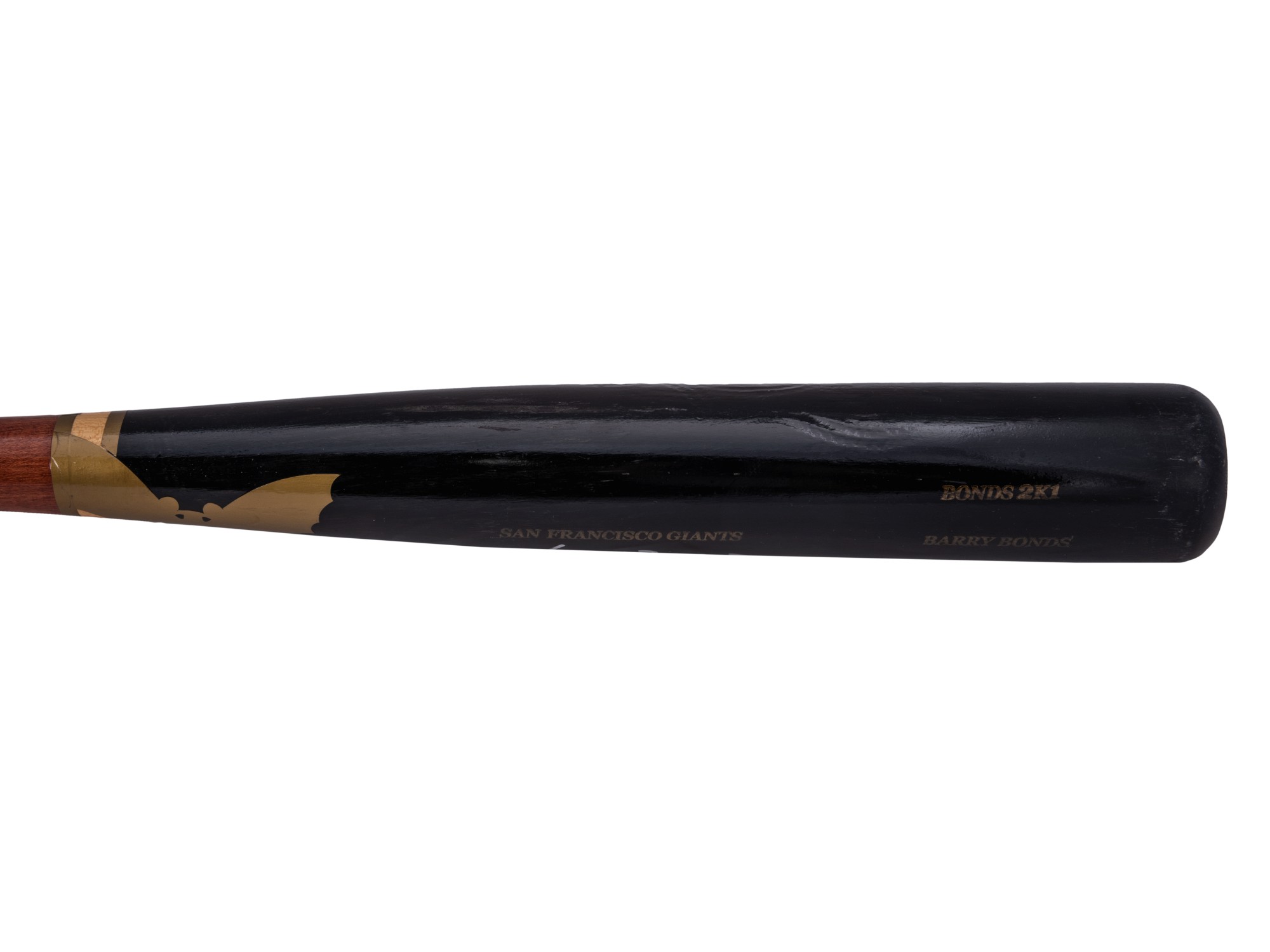 2002 Barry Bonds Game Used & Signed Sam Bonds 2k1 Model Bat Used For ...