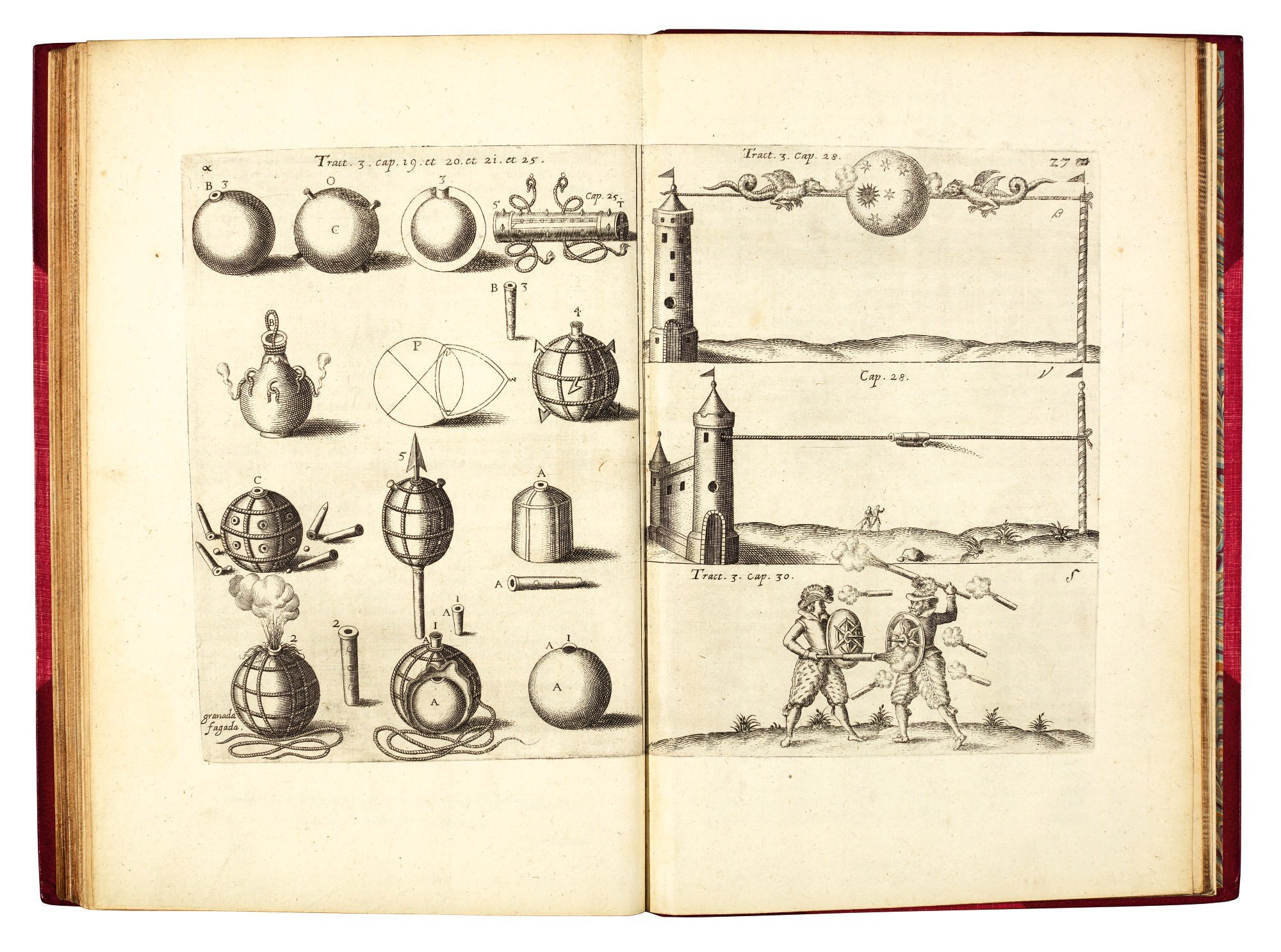 Ufano, Artillerie, Frankfurt, 1614, modern half red morocco | The ...