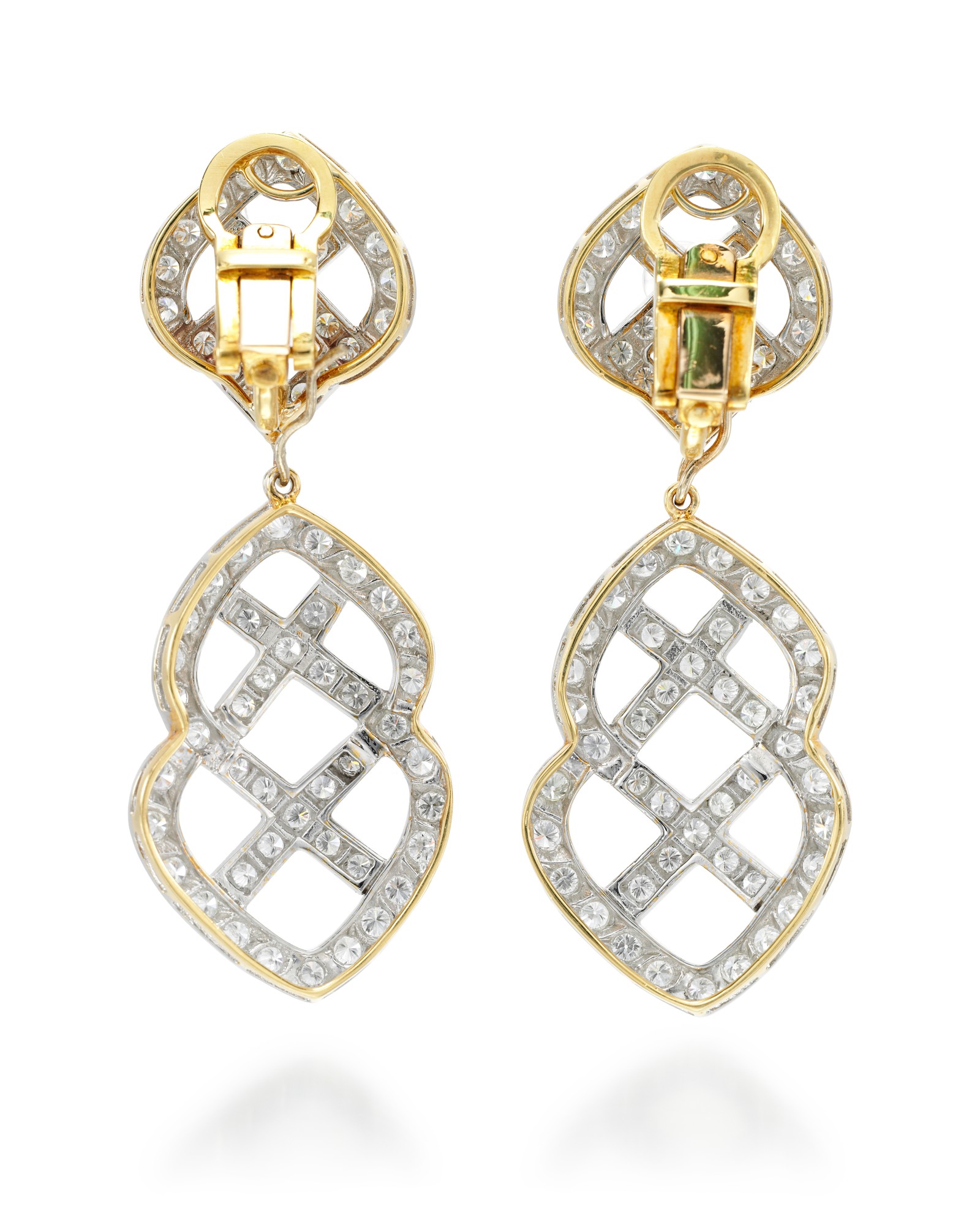 PAIR OF DIAMOND EAR CLIPS | Fine Jewels | Jewellery | Sotheby's