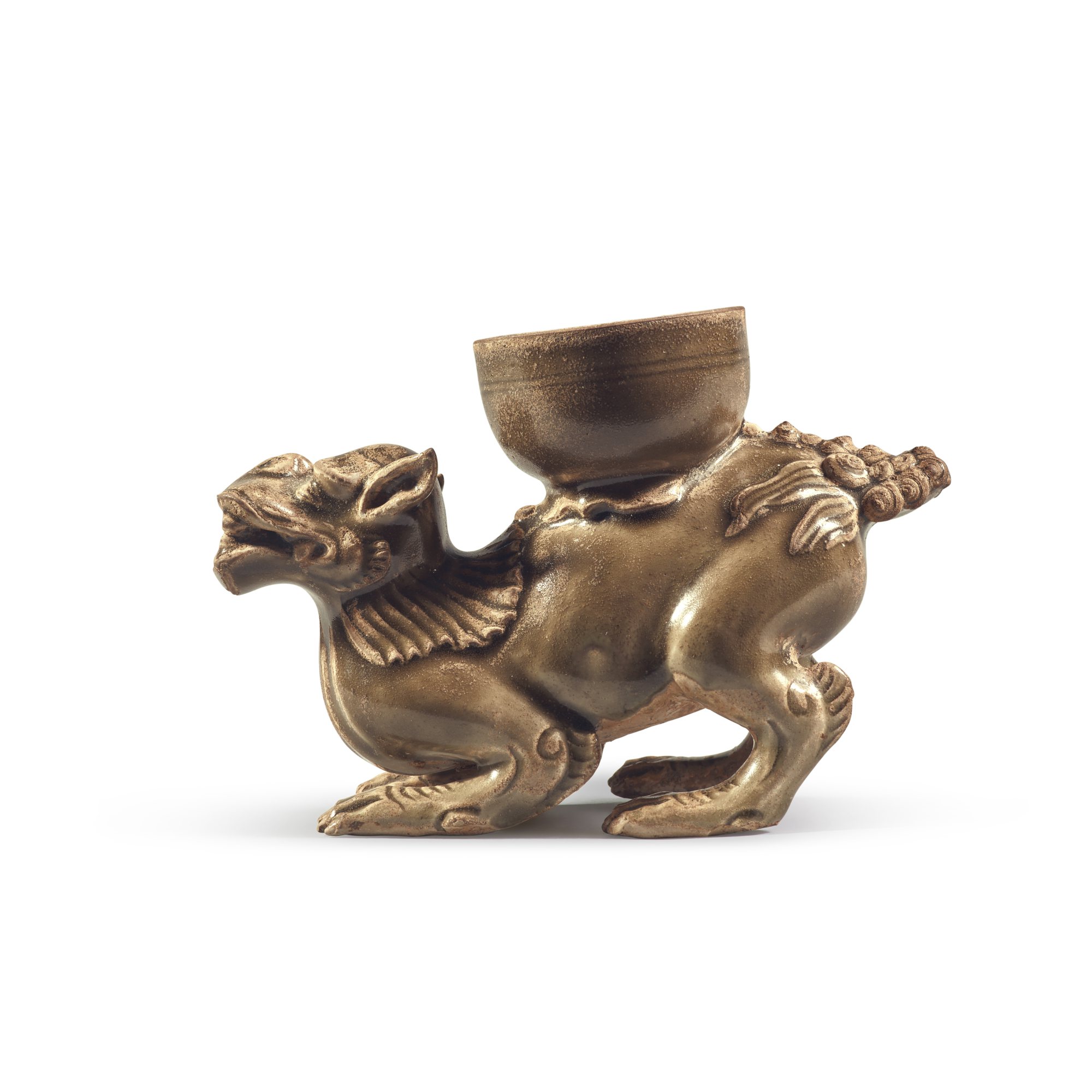 A rare 'Yaozhou' celadon-glazed 'chimera' water pot, Jin dynasty | 金 ...