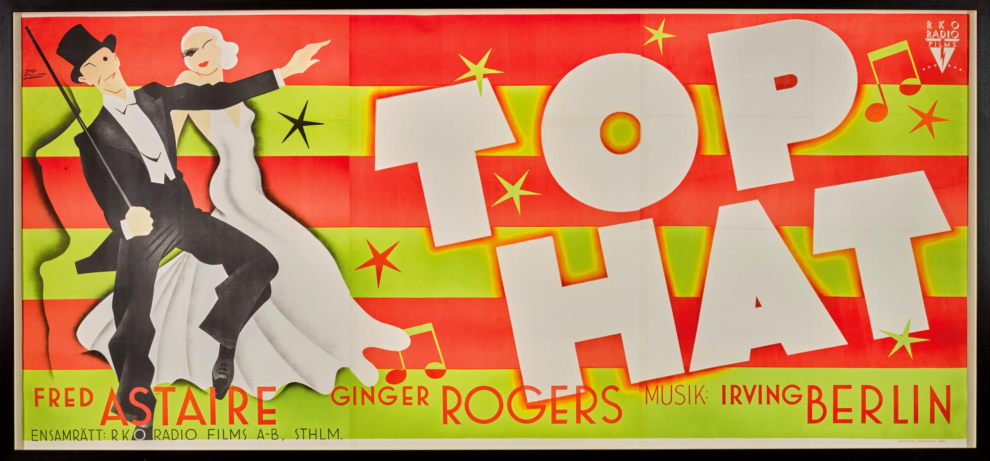 TOP HAT (1935) POSTER, SWEDISH | Original Film Posters Online ...
