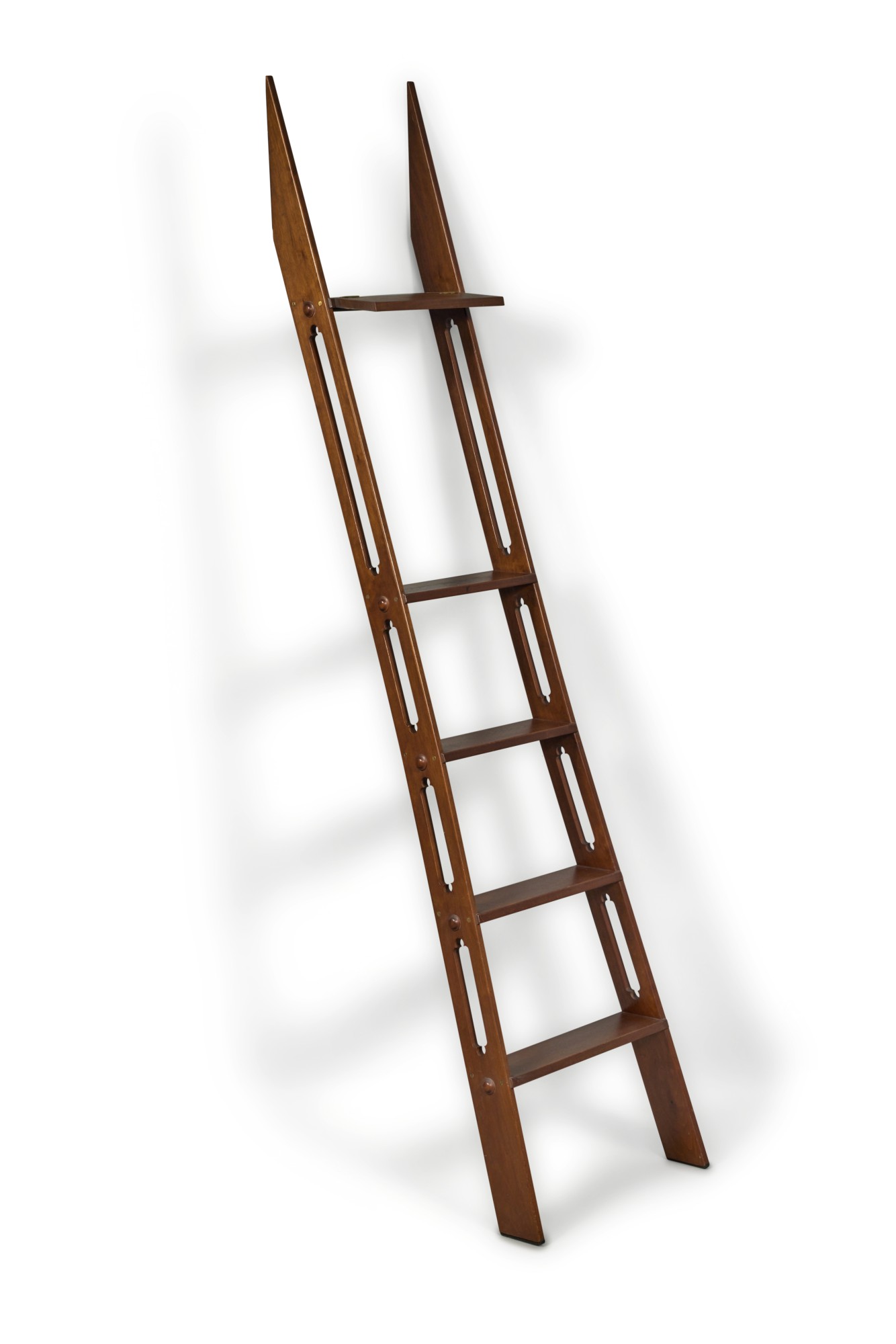 A Victorian Carved Mahogany Library Ladder, 19th Century | European ...