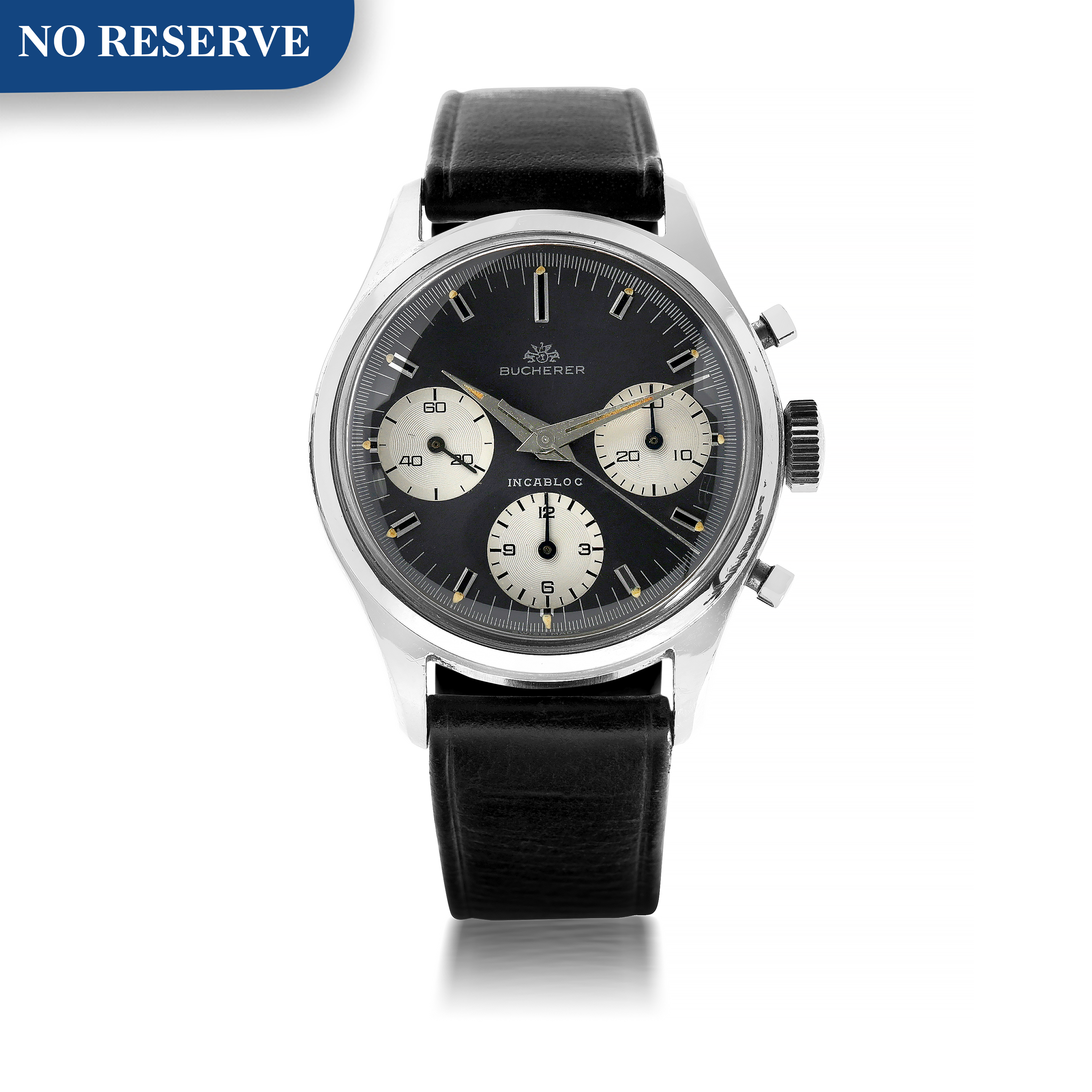 BUCHERER | A STAINLESS STEEL CHRONOGRAPH WRISTWATCH WITH REGISTERS ...