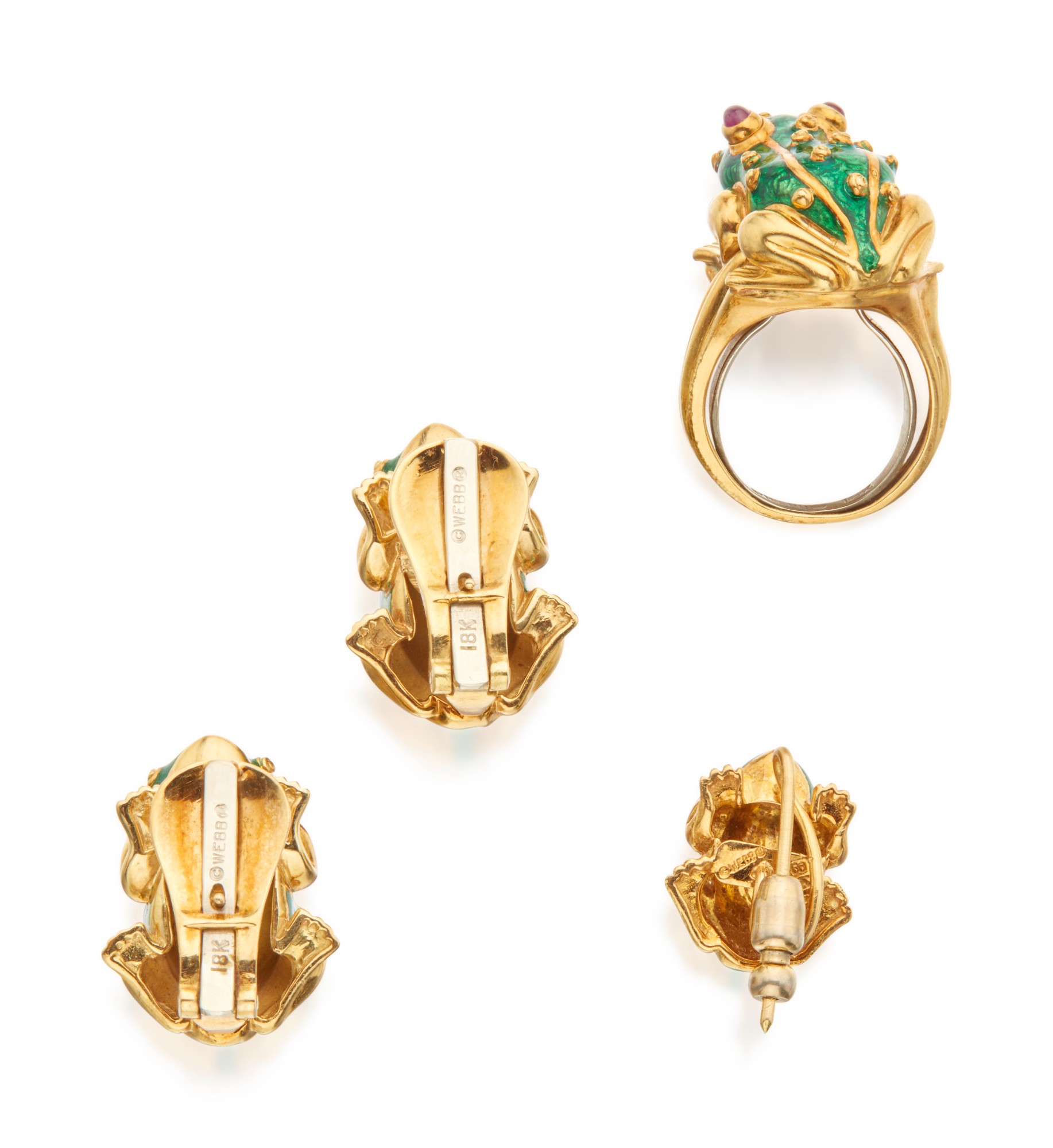 GOLD AND ENAMEL SUITE OF JEWELS, DAVID WEBB | Jewels Online | 2020 ...