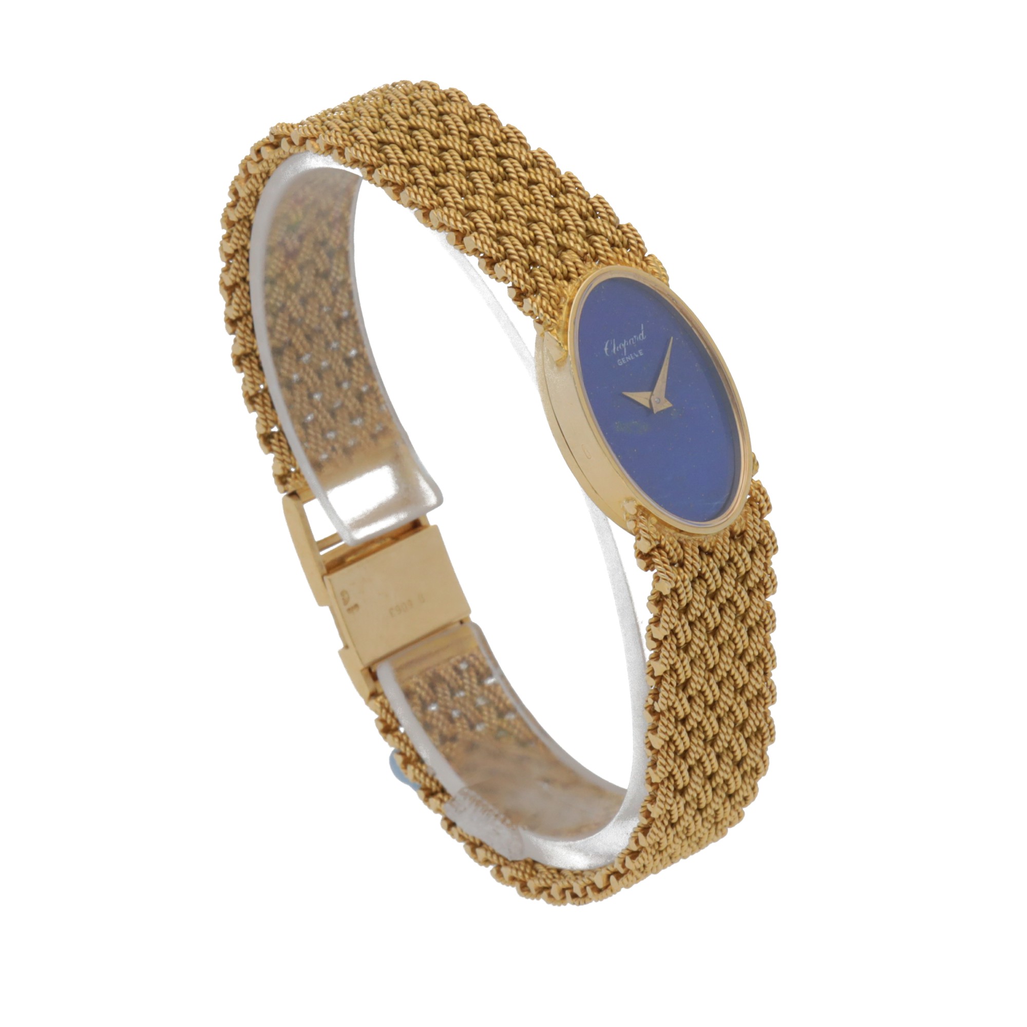 CHOPARD | REF 5026 1 YELLOW GOLD BRACELET WATCH WITH LAPIS LAZULI DIAL ...
