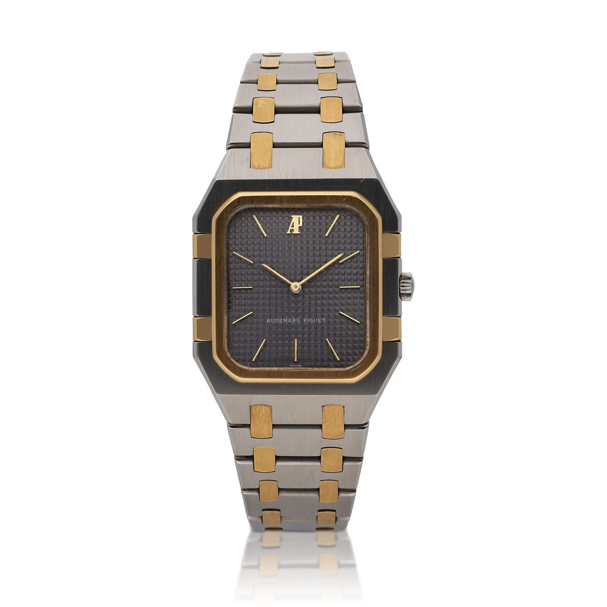 Royal Oak Rectangular | A stainless steel and yellow gold bracelet ...