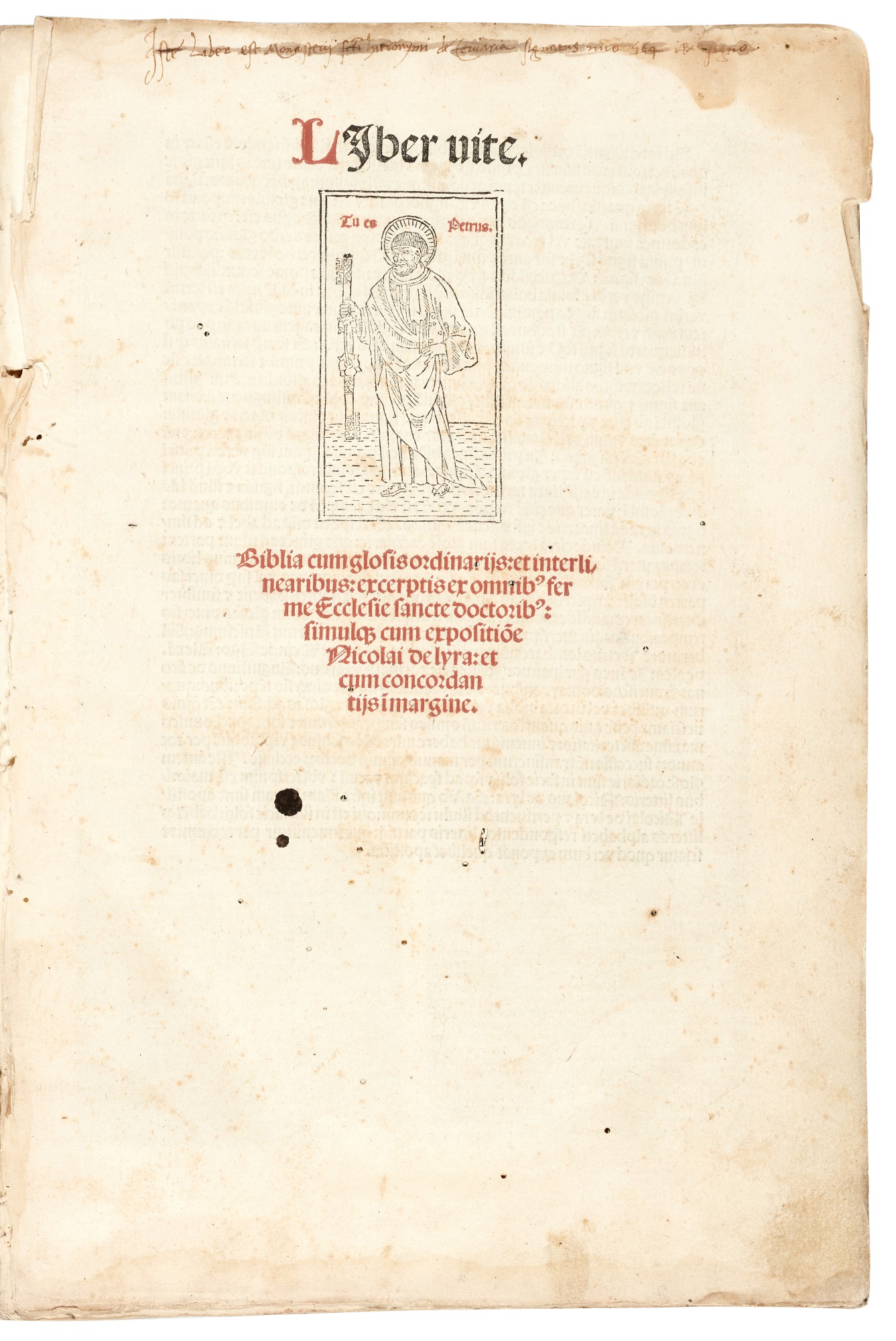 Bible, Latin, Venice, 1495, 4 volumes, vellum | Music and Antiquarian ...