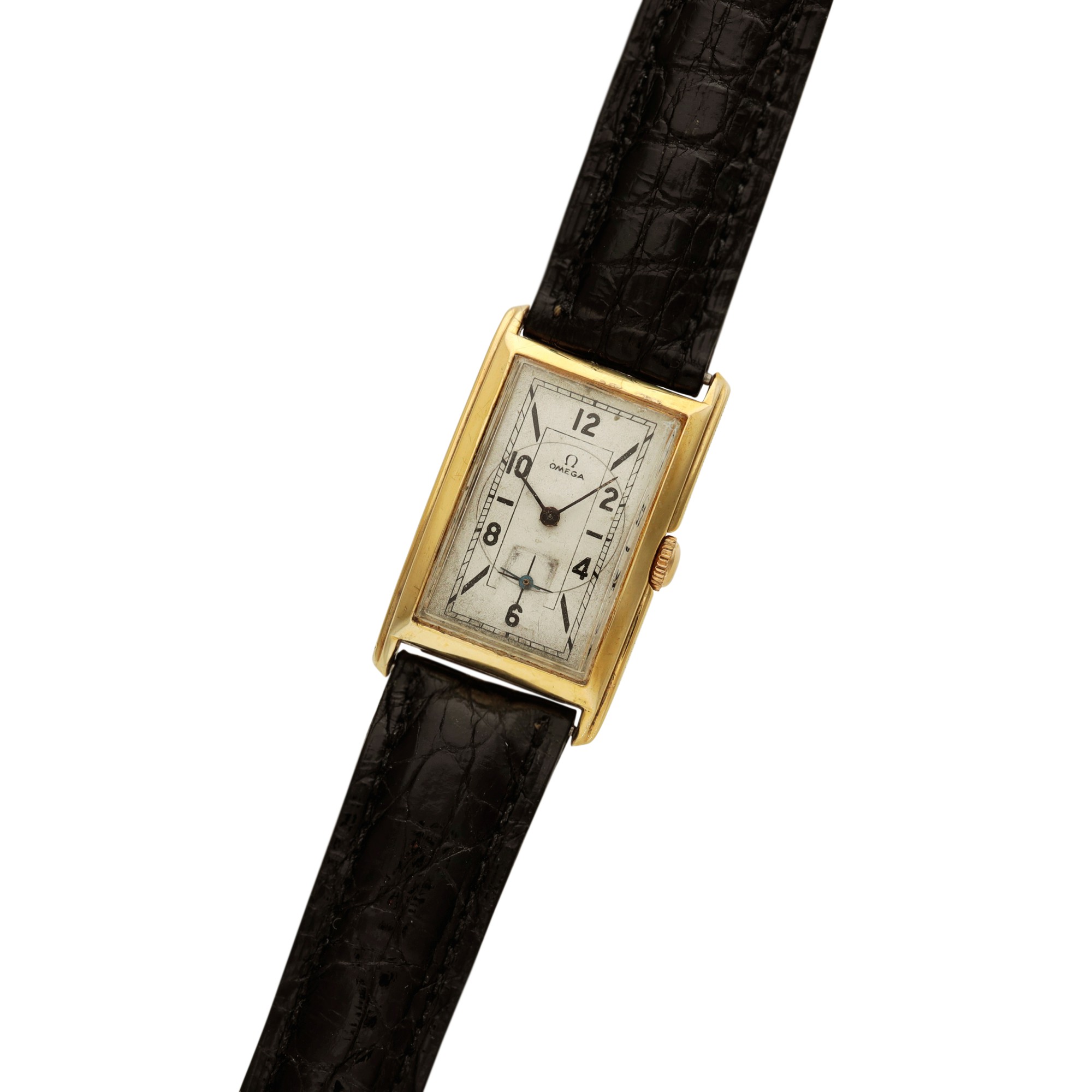 A yellow gold rectangular wristwatch, Circa 1940 | Fine Watches | 2022 ...